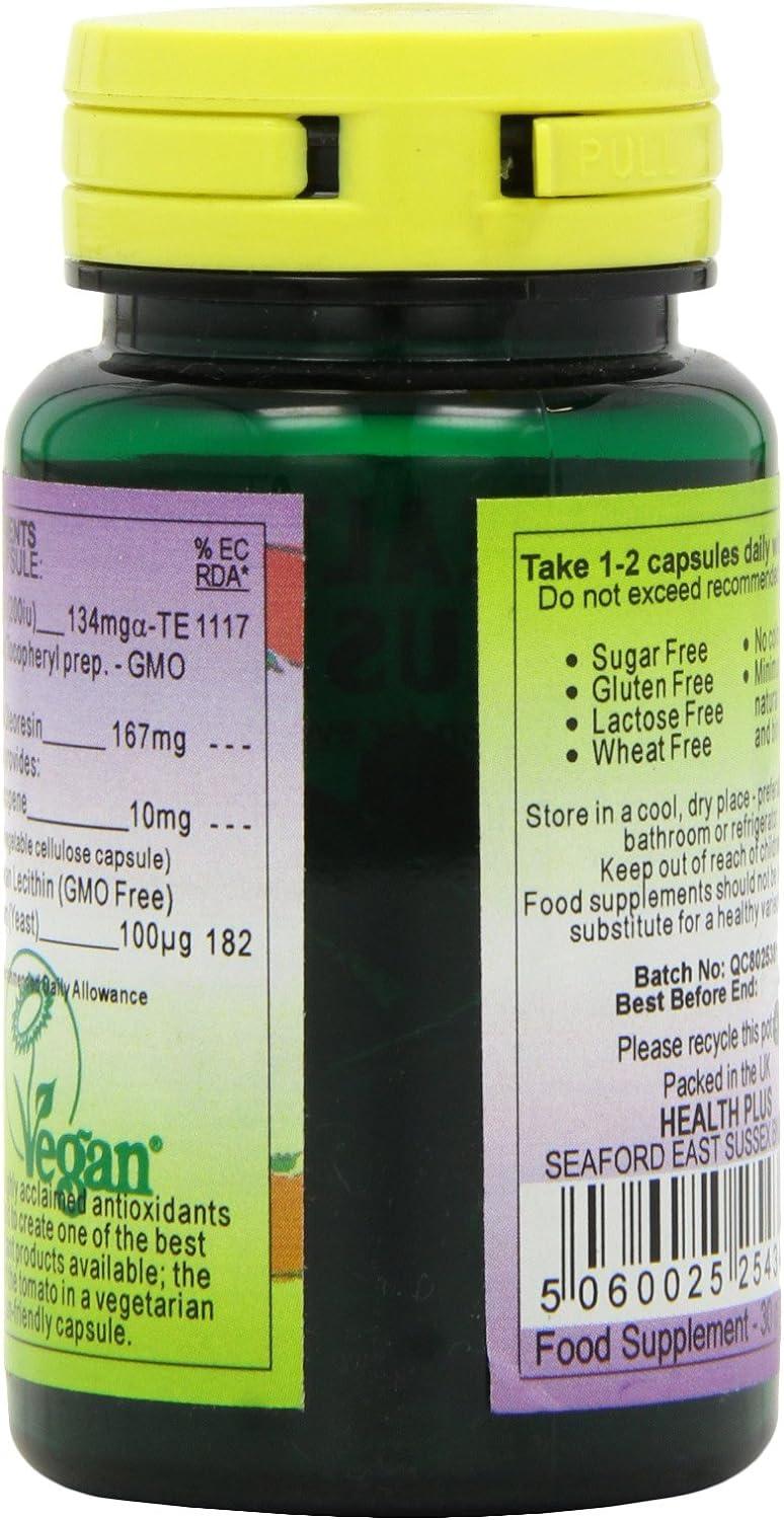 Health Plus Lycopene Plus 10mg Men's Health Supplement - 30 Capsules ...