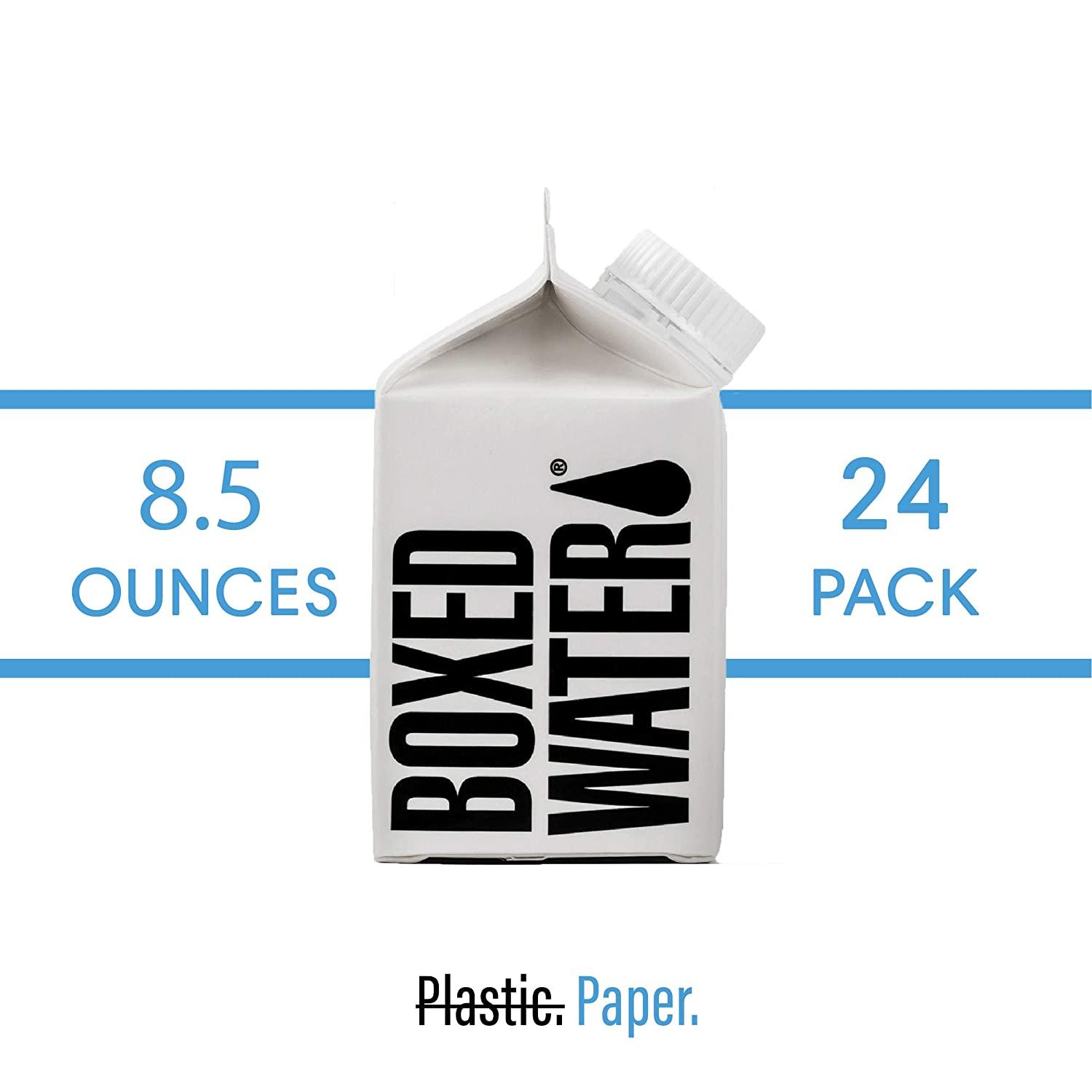 Boxed Water 8.5 oz (24 Pack) | Purified Drinking Water in Plant-Based ...
