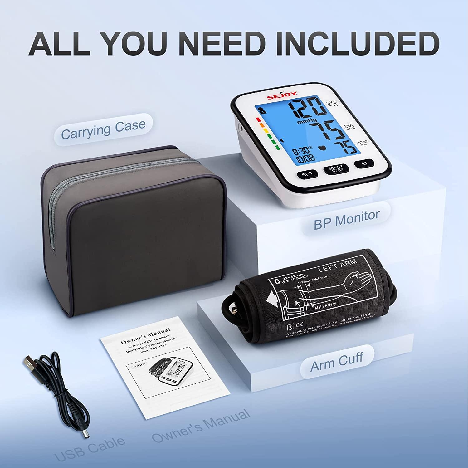 Upper Arm Blood Pressure Monitor | Automatic Digital BP Machine with ...