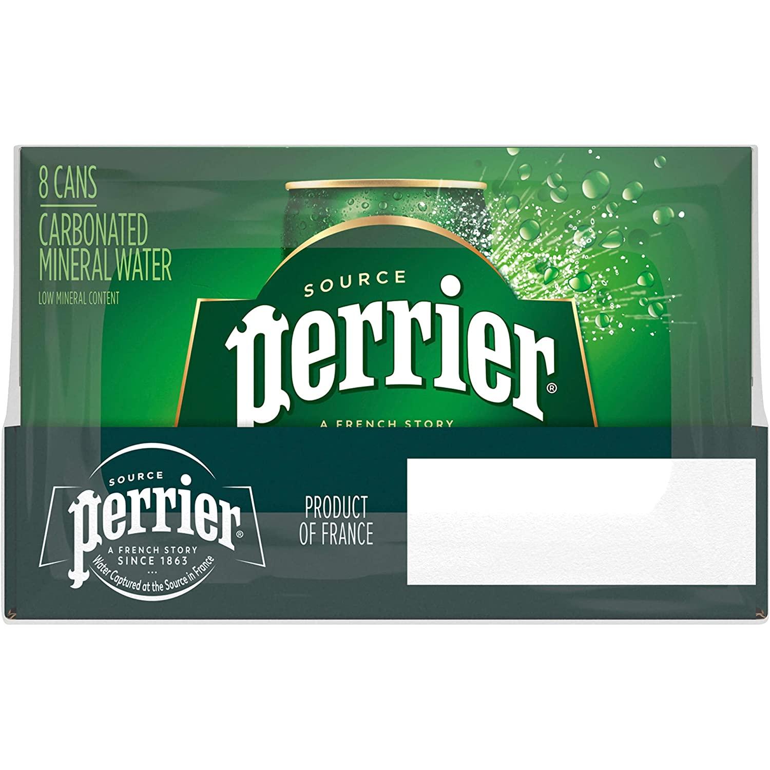 Perrier Sparkling Water 11.15 fl oz Cans - 8 Count (Pack of 3 ...