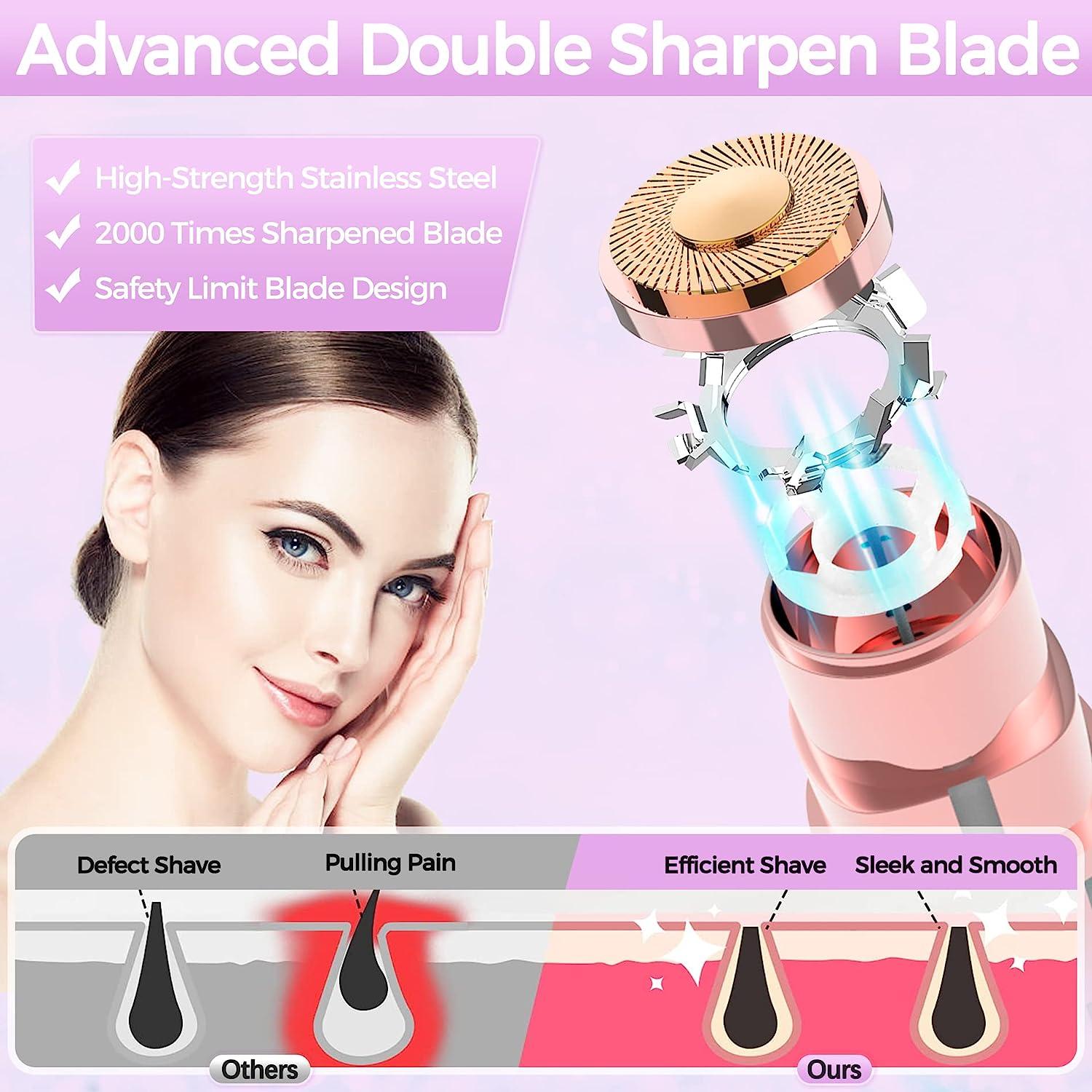 Facial Hair Removal for Women - Flawless Touch Hair Remover & 2 in 1 ...