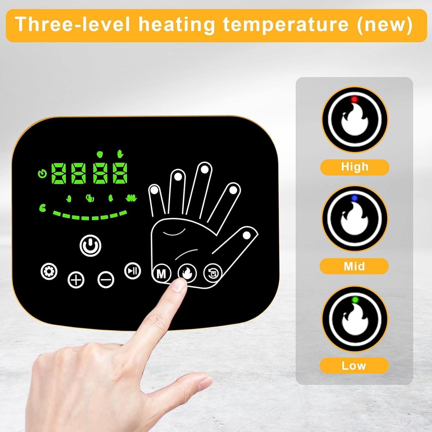 Heated Finger And Hand Function Rehabilitation Gloves For Hand ...