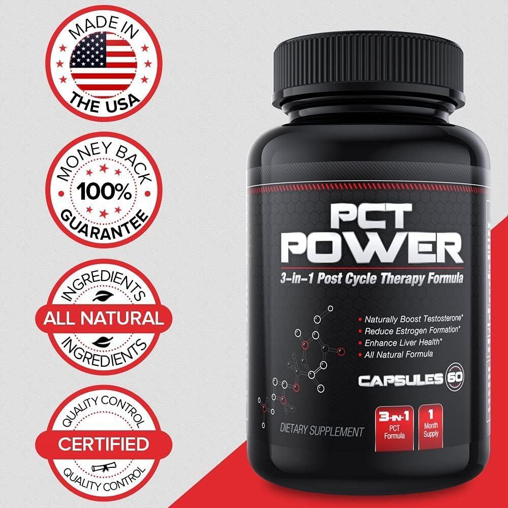 PCTPower 1 Post Cycle Therapy Supplement - 3-in-1 PCT with Estrogen ...