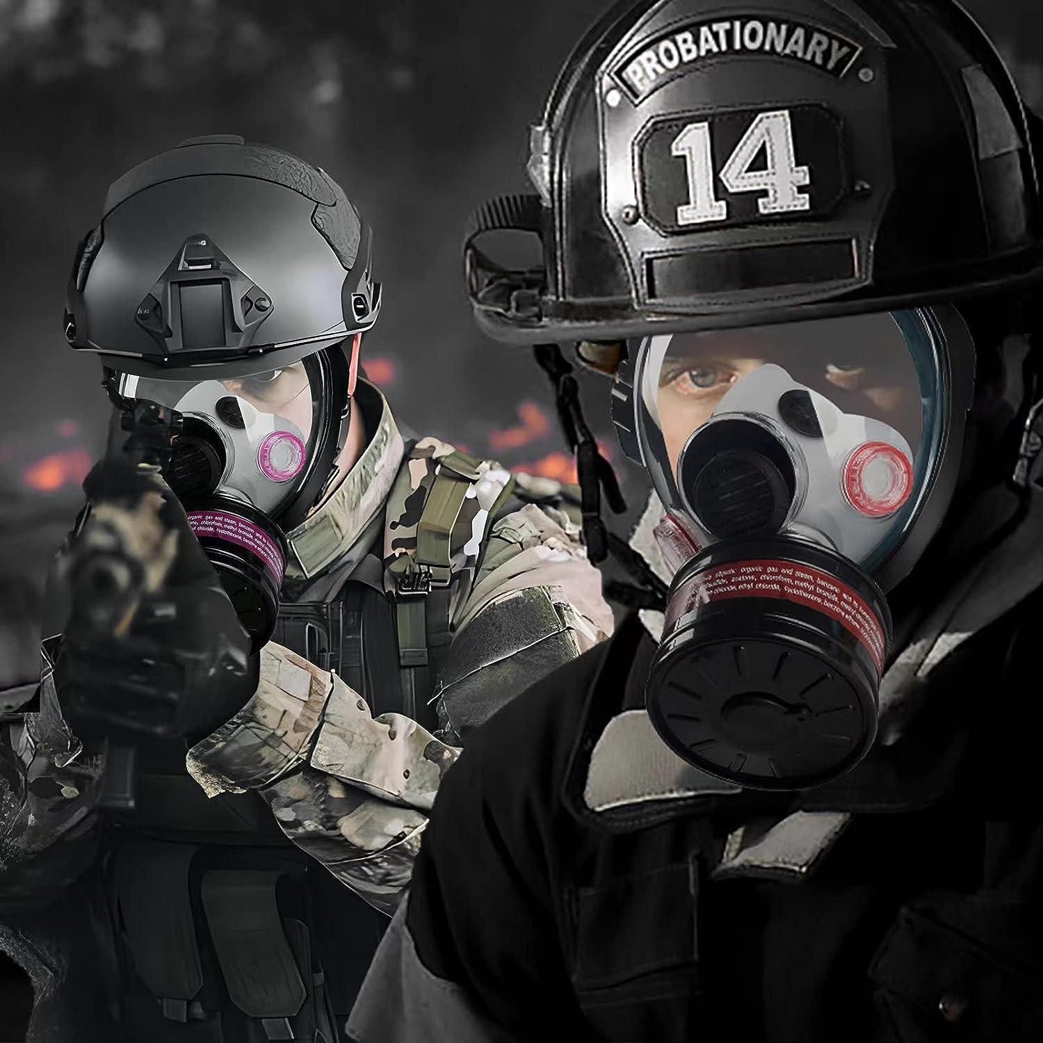 HANUU Gas Mask Gas Masks Survival Nuclear and Chemical with 40mm ...