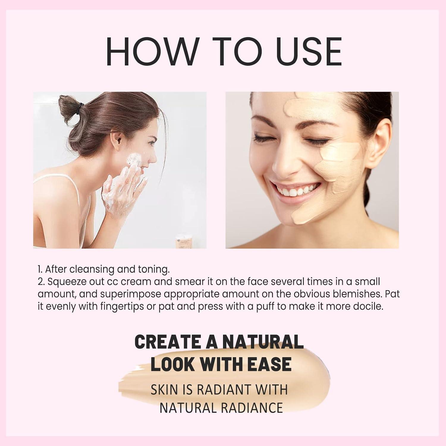 Color-Corrected CC Cream & Highlights BB Cream - Waterproof Facial ...
