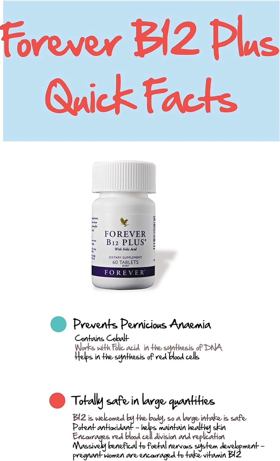 Forever B12 Plus - 60 Tablets | Essential Vitamin Supplement | Buy Now ...