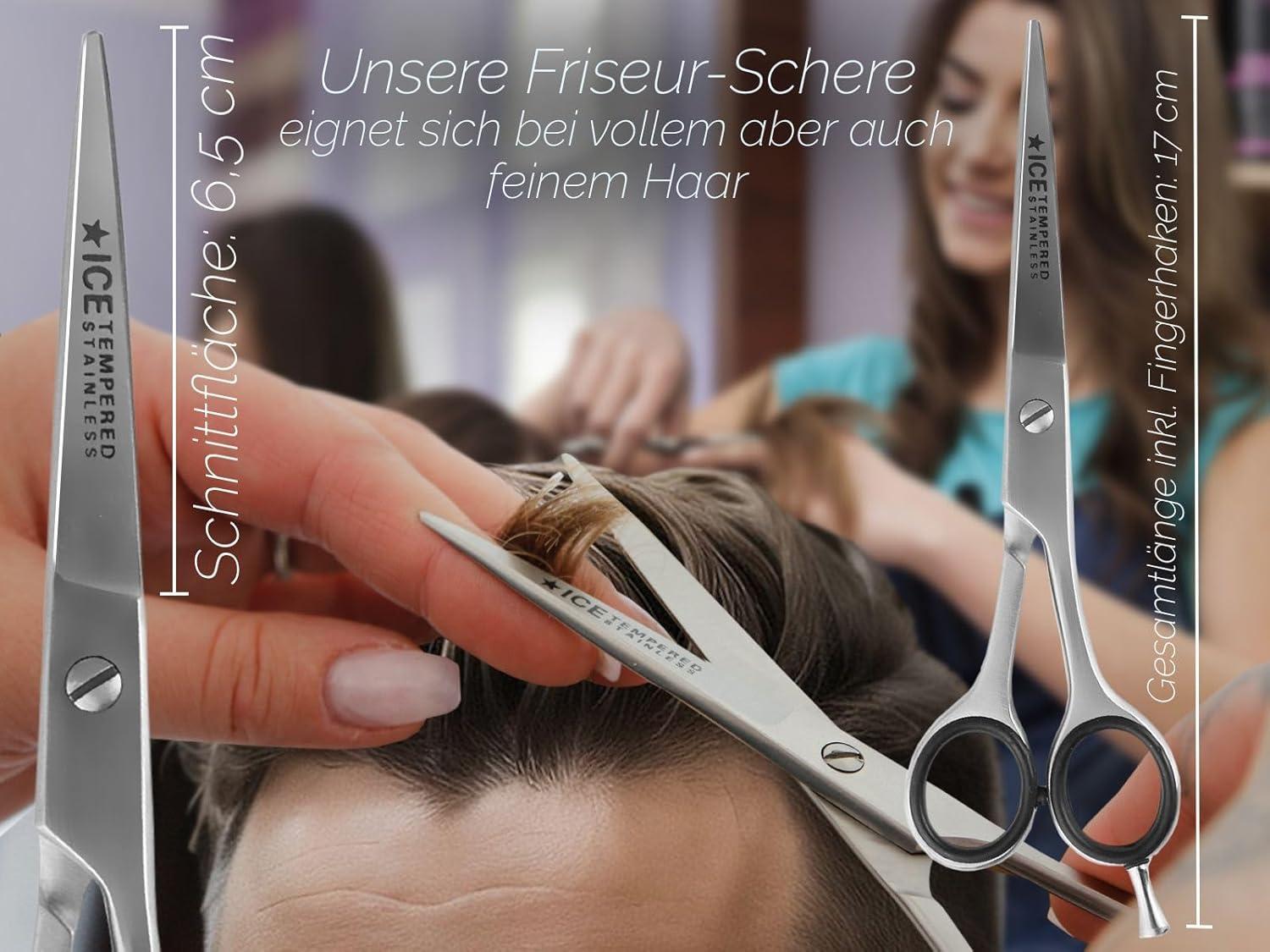 Premium 6-Inch Hair Cutting Scissors - Professional Hairdressing Shears ...