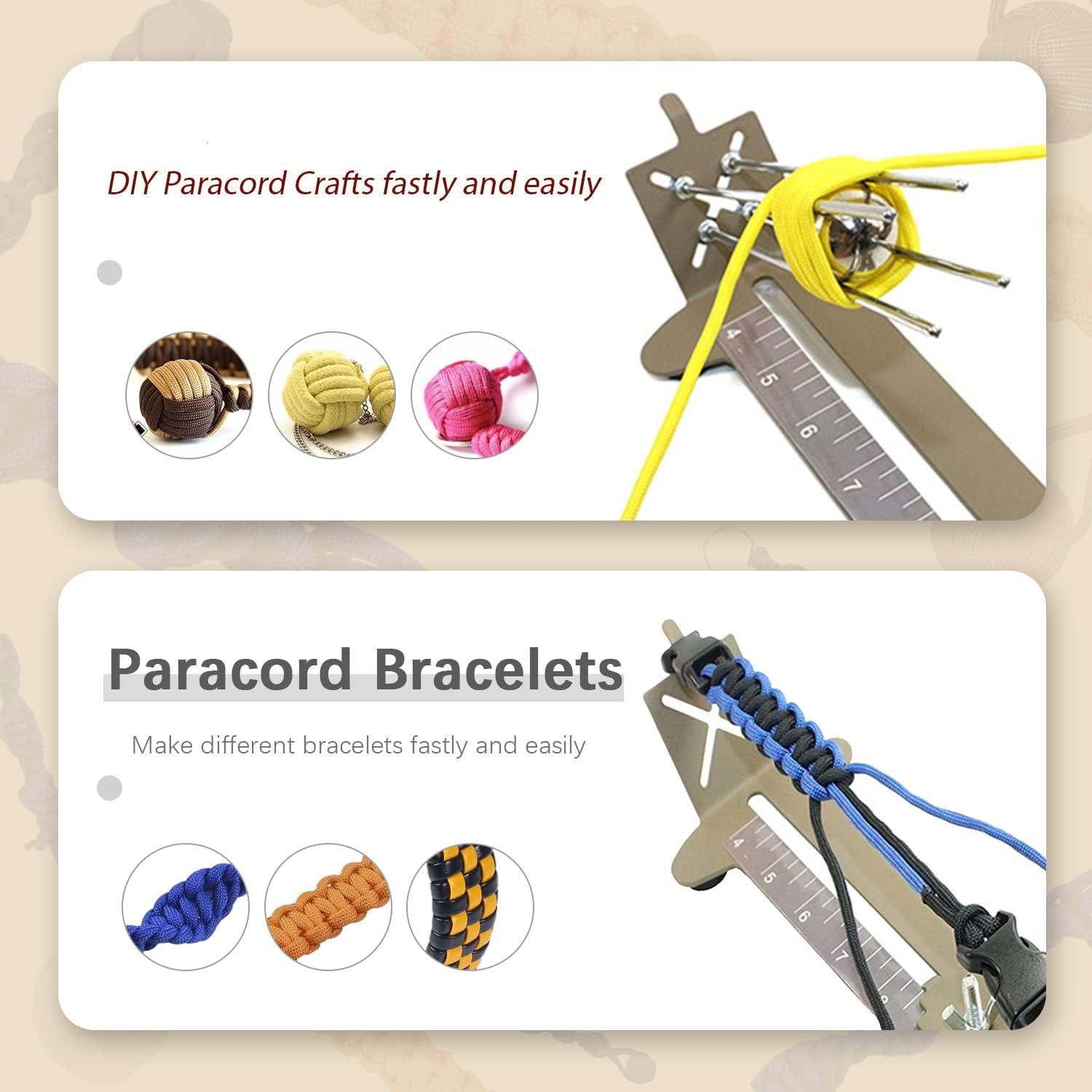 WILDAIR Paracord Bracelet Jig Kit with Knotters Tool | Paracord FID Set ...