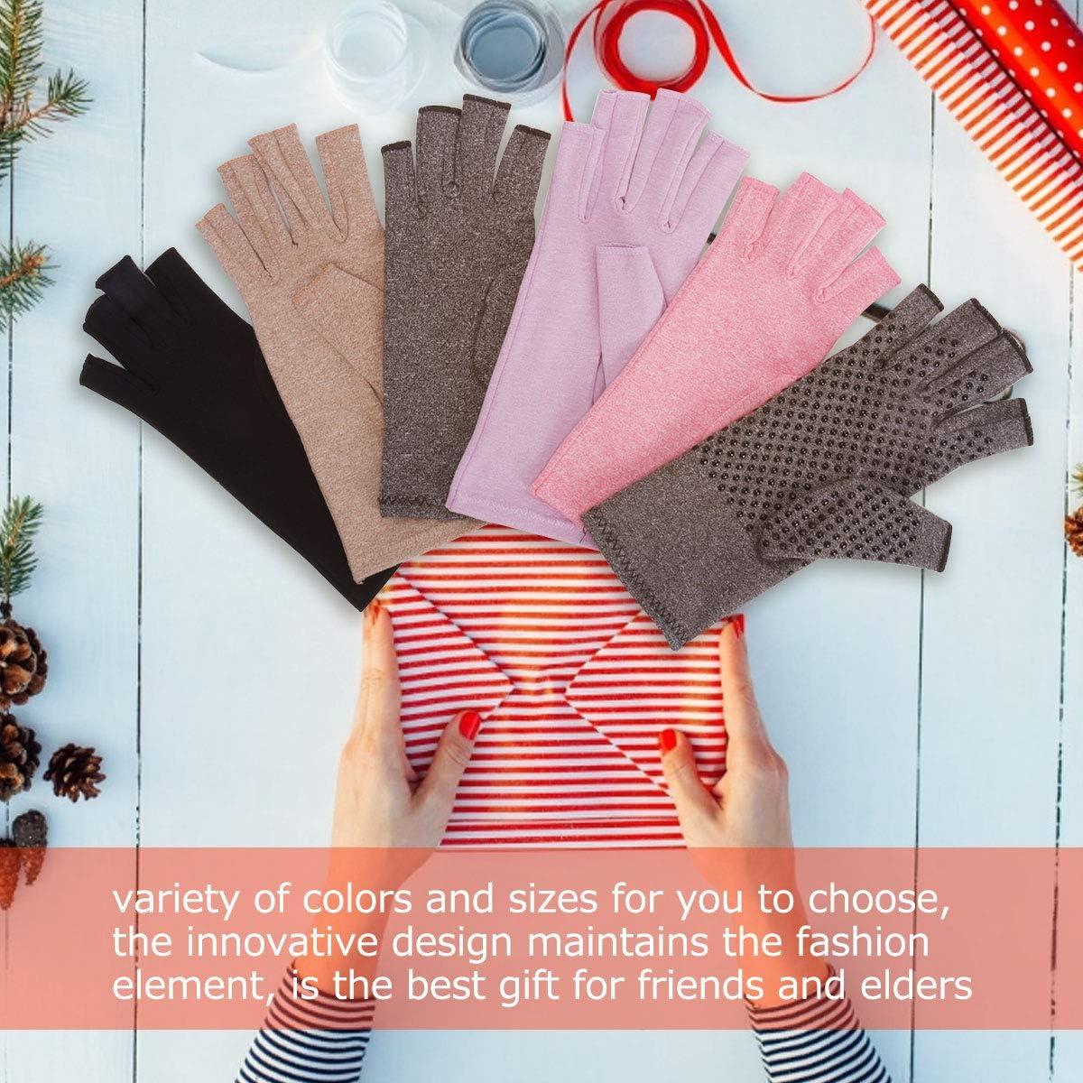 Compression Fingerless Arthritis Gloves for Joint Pain Relief - Women ...