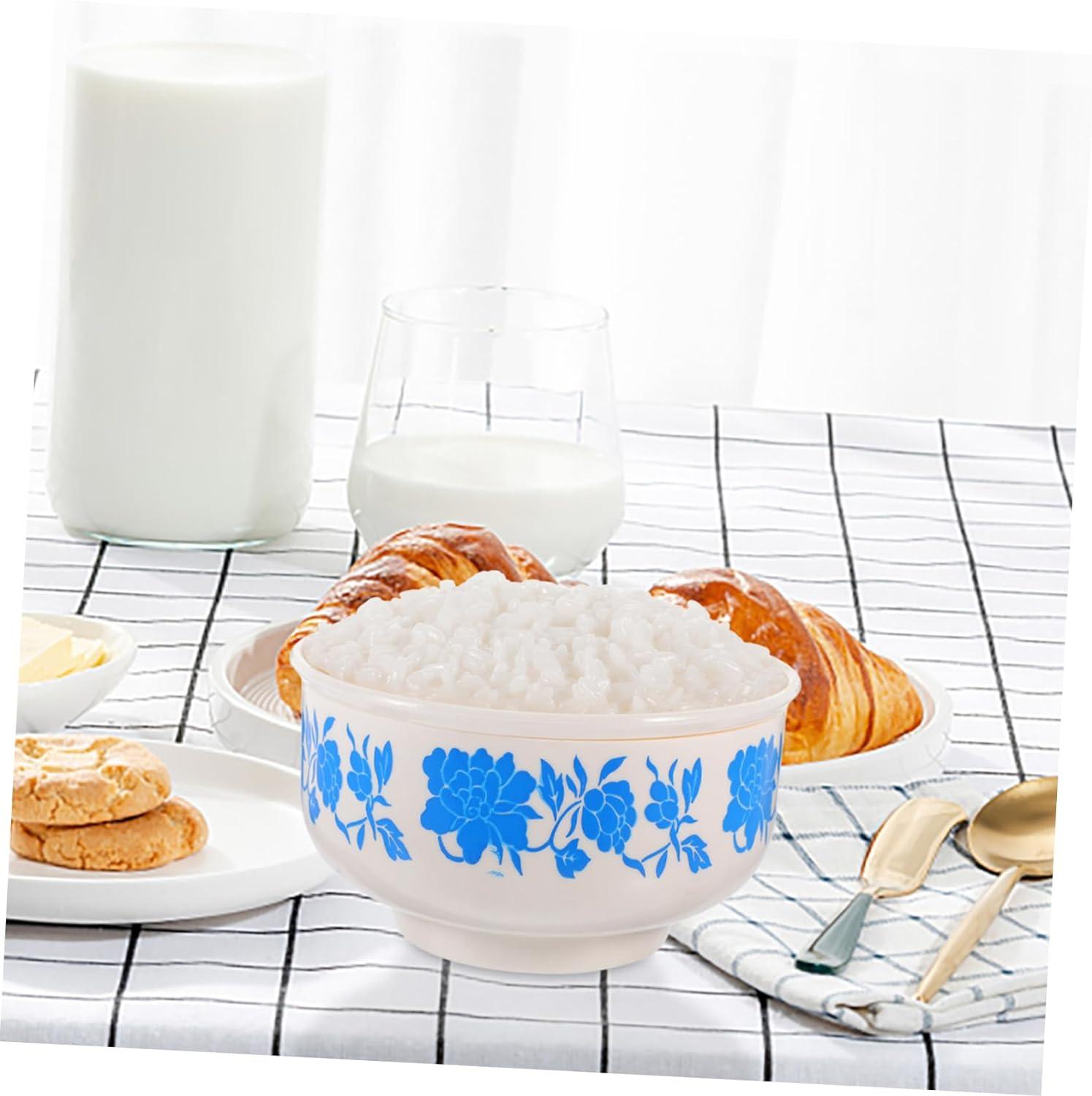 Toyvian 2pcs Simulated Rice Toy Models Food Plastic Cooked Rice ...