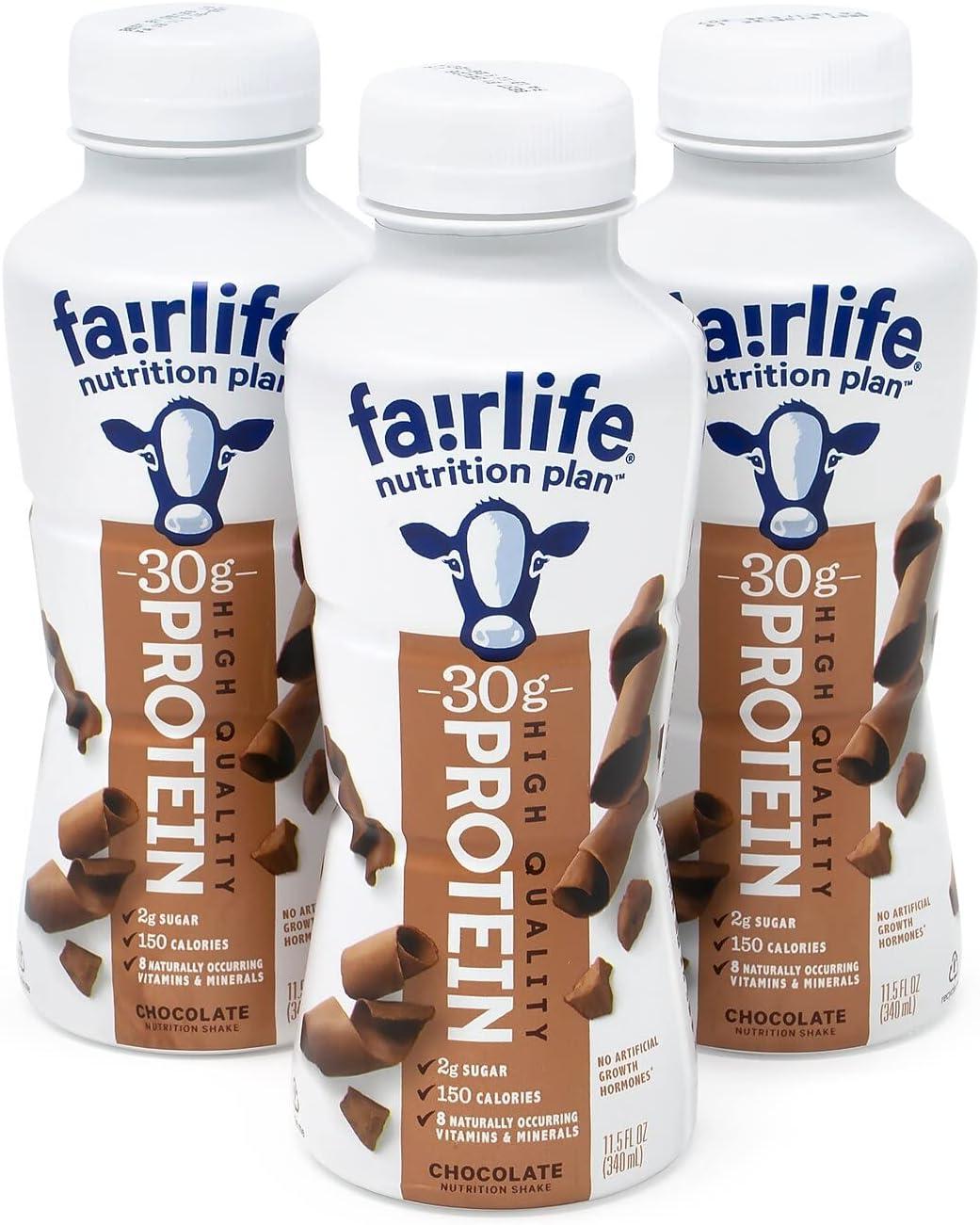 Fairlife Nutrition Plan High Protein Chocolate Shake 30g - Gelatin Free ...