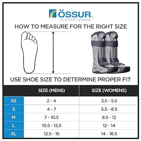 Ossur Rebound Air Walker Boot with Adjustable Straps Air Pump and ...