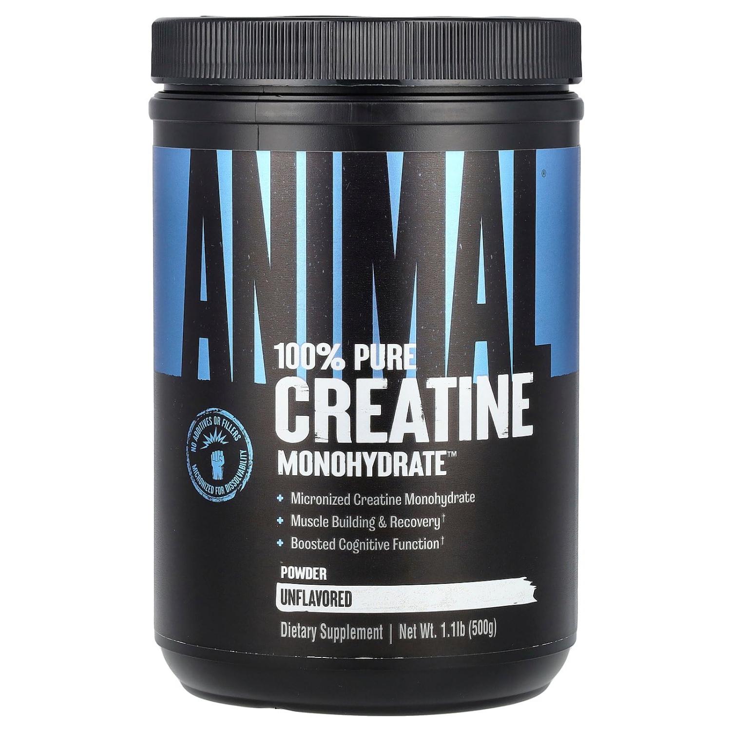 Buy Animal Micronized Creatine Monohydrate Powder Unflavored - 1.1 lb ...