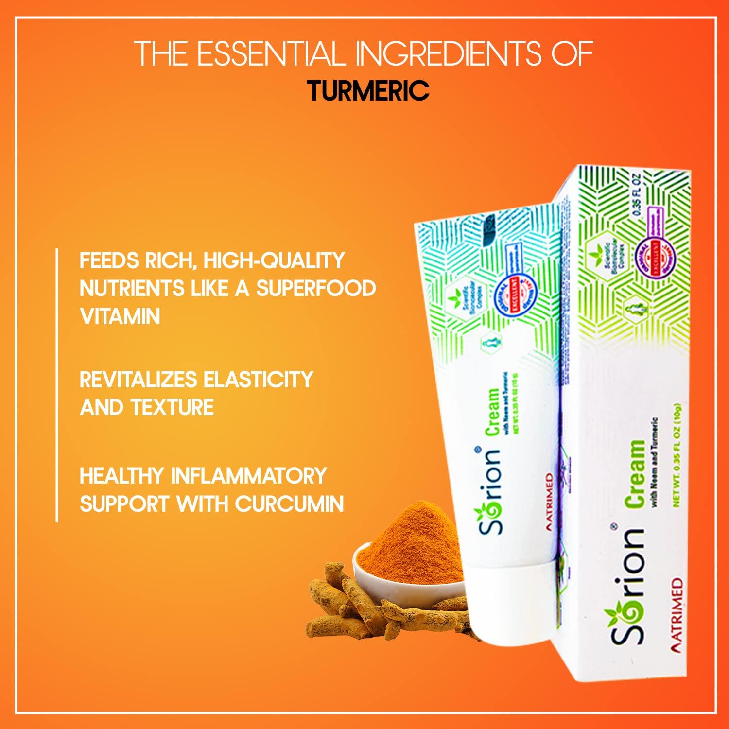 Sorion Herbal Cream - Eczema Psoriasis Relief with Coconut Oil, Neem ...