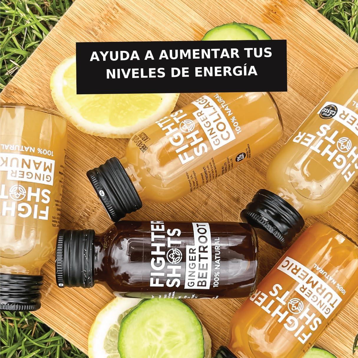 Fighter Shots Mixed Pack (12x60ml)| Ginger Ginger Turmeric Ginger ...