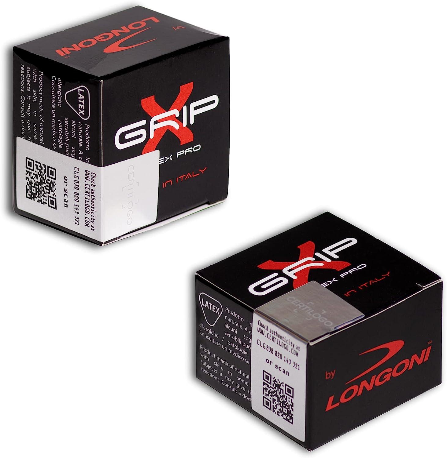 Longoni X Grip Latex Pro Cue Handgrip Wrap - Black | Billiard Pool Carom