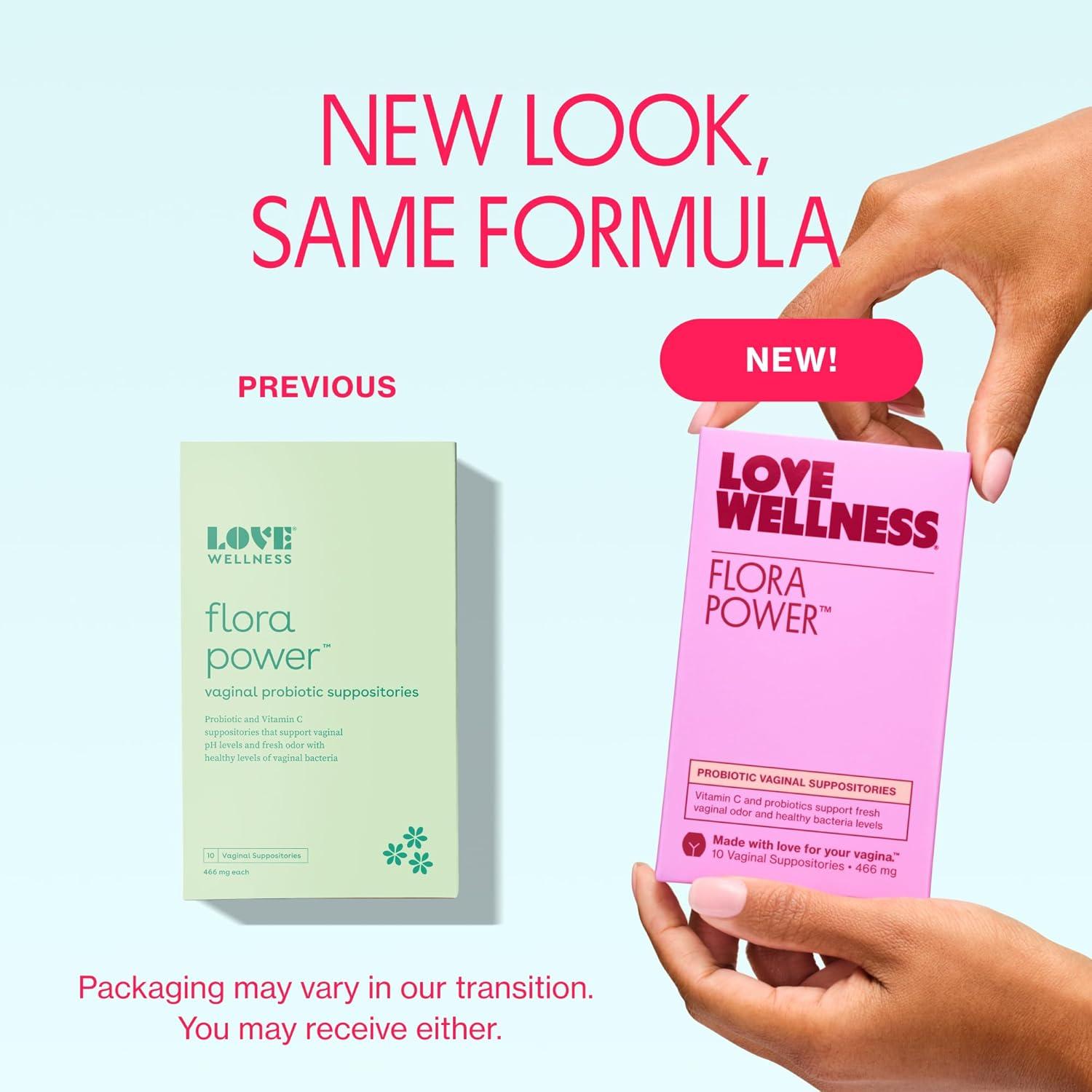 Love Wellness Flora Power - 10 Count Vaginal Probiotic Suppositories ...