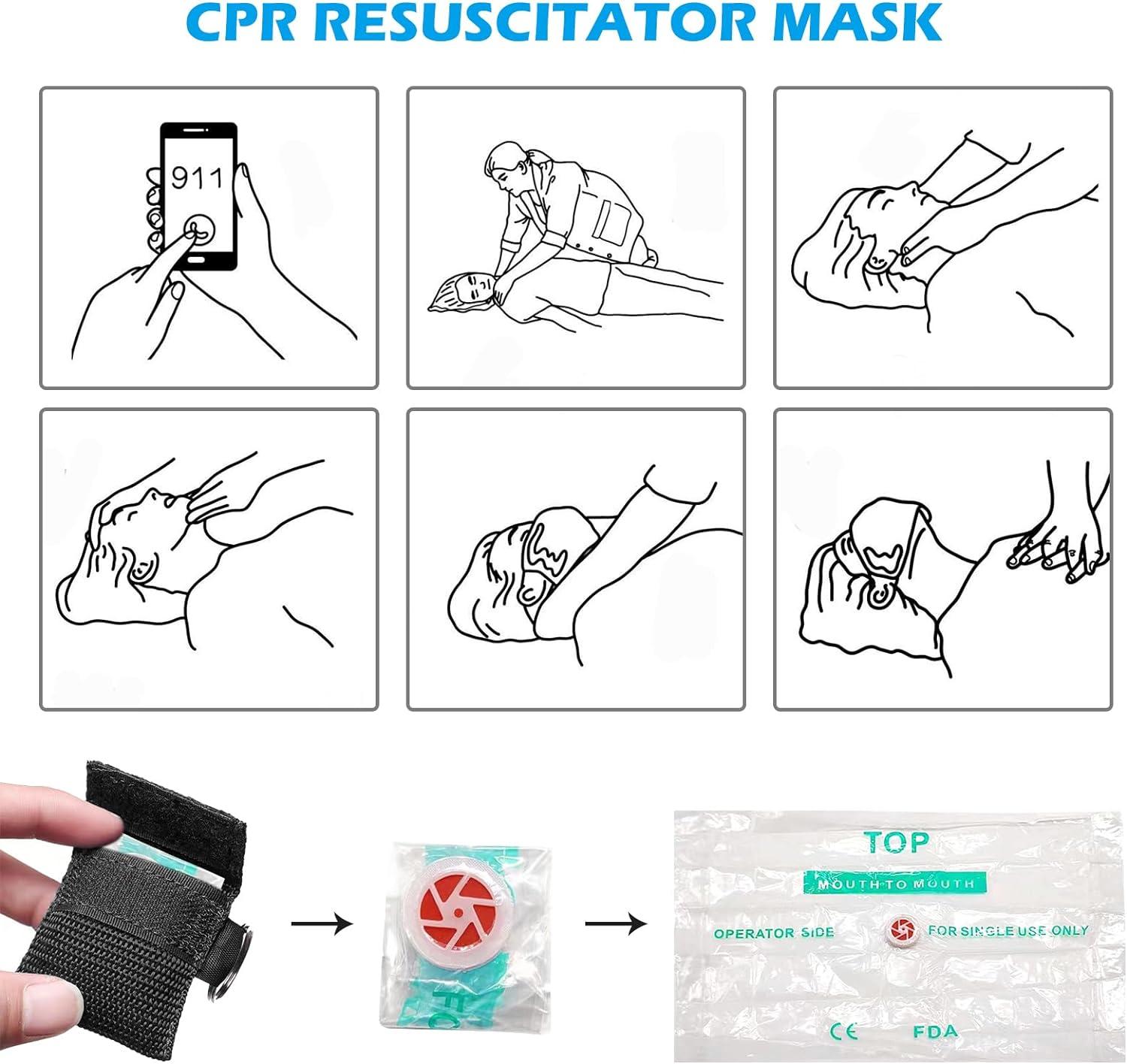 20-Piece CPR Ventilation Mask Set | Key Trailer Breathe Barrier Face ...