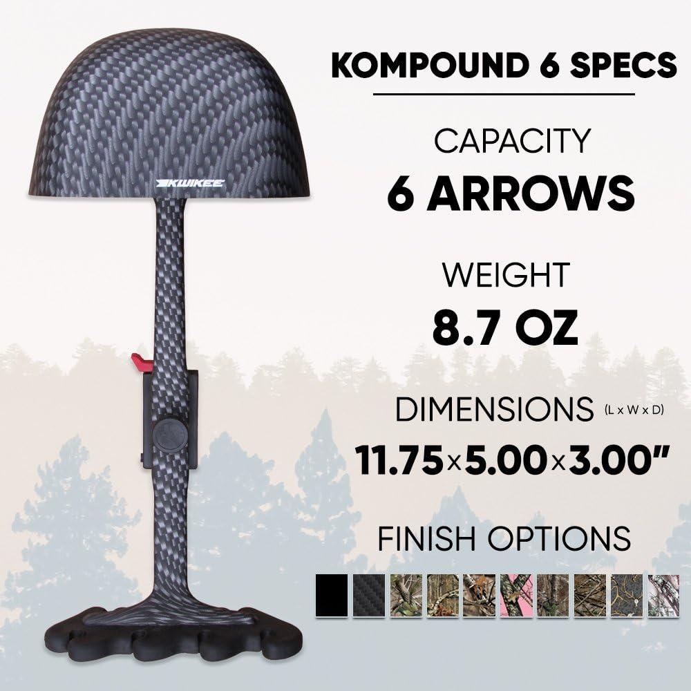 Kwikee Kwiver Kompound 6 Arrow Bow Quiver for Archery and Hunting ...
