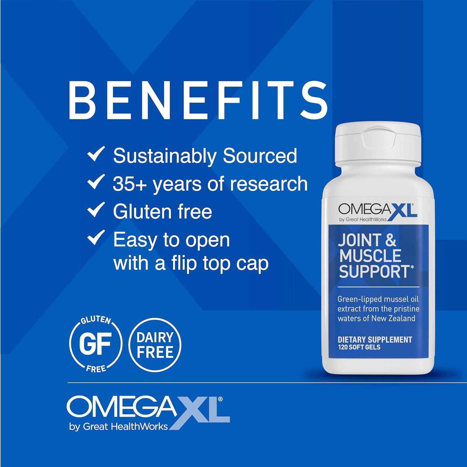 OmegaXL Joint & Muscle Health Supplement - Supports Mobility ...