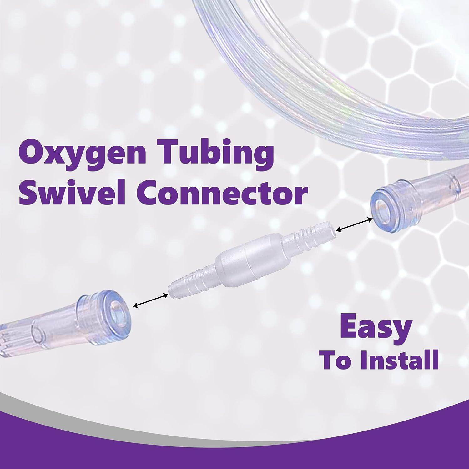 Oxygen Tubing Swivel Connector 10 Pack - Hospital-Grade Cannula ...