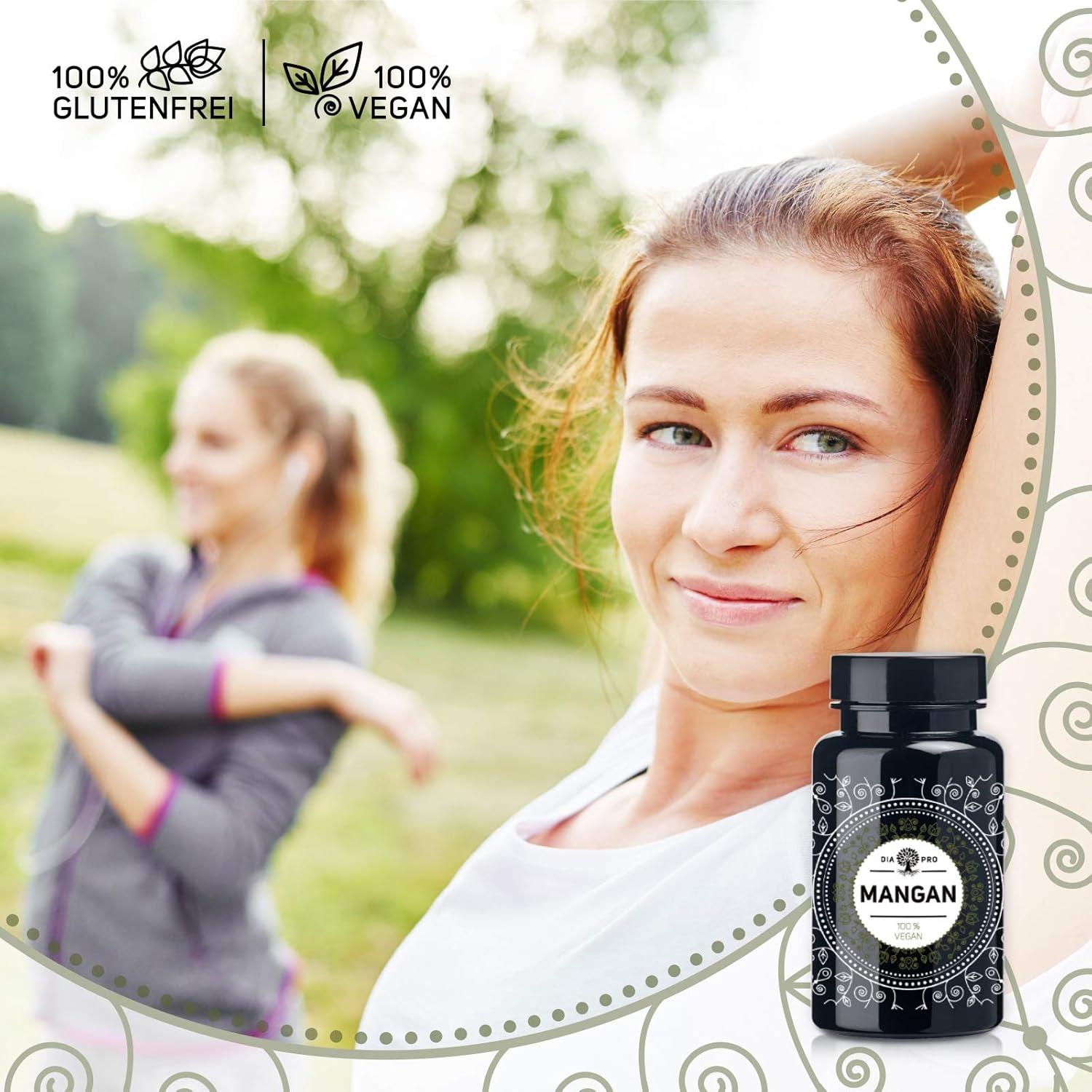 Buy DiaPro Mangan 365 - High-Dose Vegan Manganese Tablets (10mg per ...