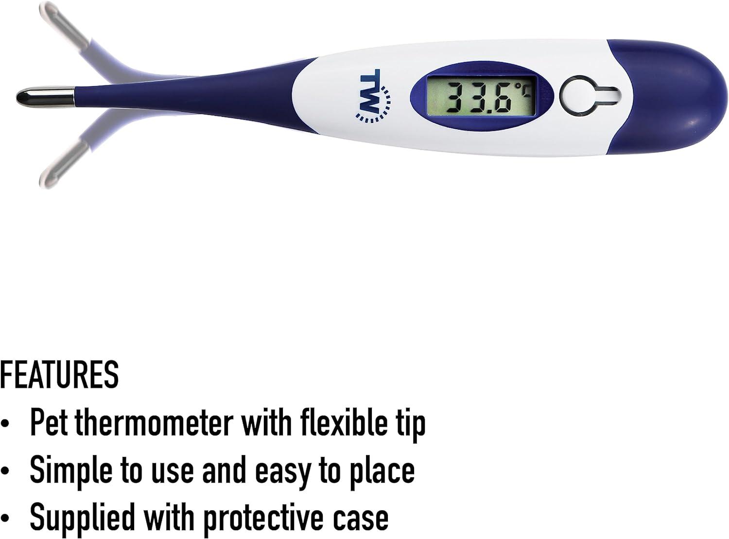 Digital Pet Thermometer For Animal Owners of Dogs Cats Horses Vets ...