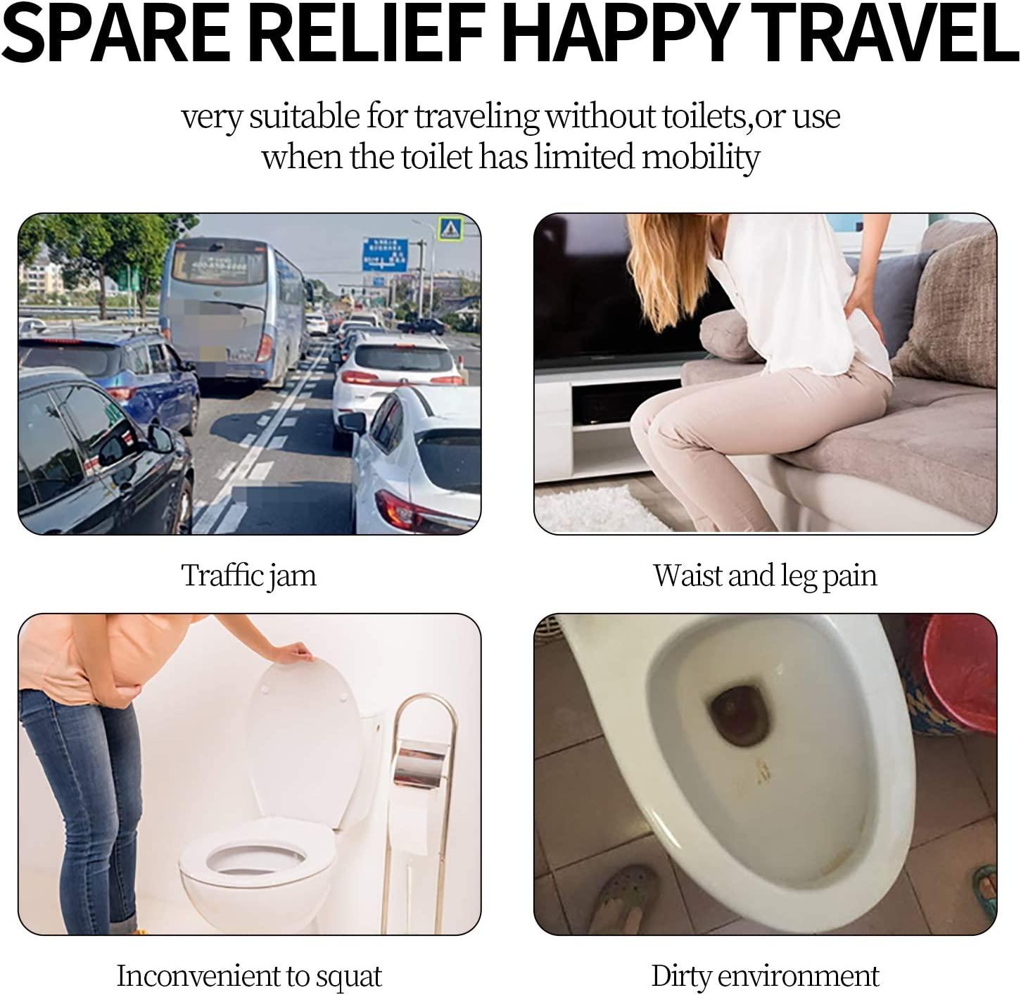 Female Portable Urinal for Women Women to Pee Standing Up Reusable ...