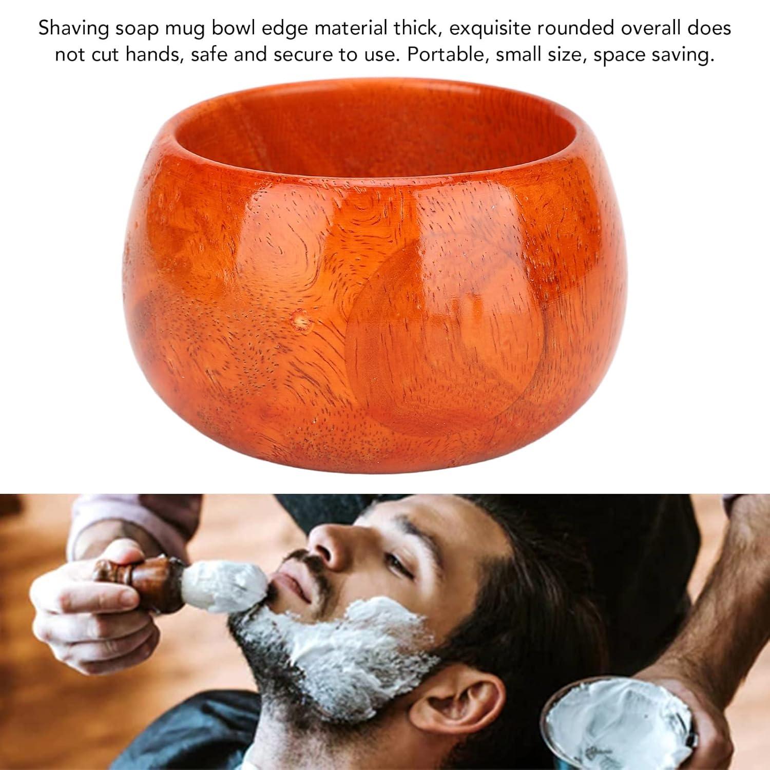 Handmade Wooden Shaving Soap Bowl - Portable & Eco-Friendly Razor ...