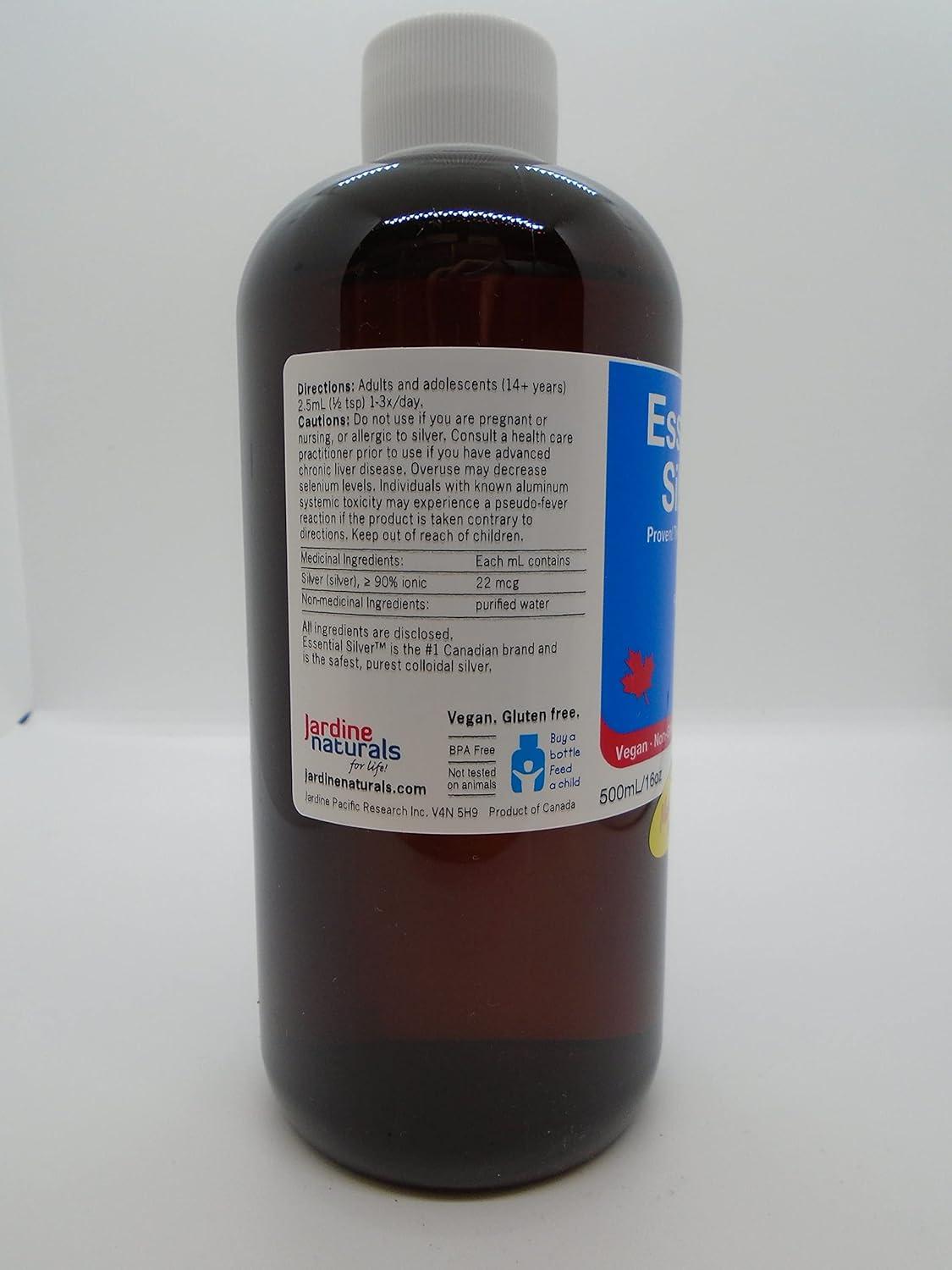 Jardine Naturals Essential Silver Extra Strength 22 ppm 500 ml | Buy ...