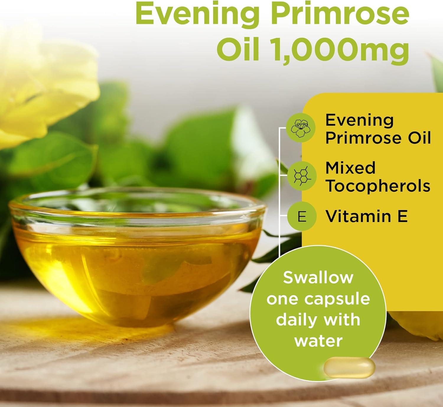 Healthspan Evening Primrose Oil 1000mg (90 Capsules) | Supports Women's ...