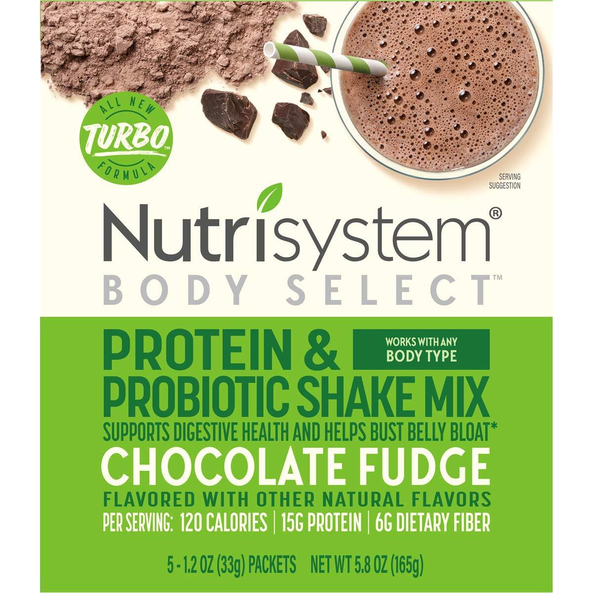 Nutrisystem Turbo Shake Probiotics Chocolate Shake Mix - 10 Packets | Buy Now with Express ...