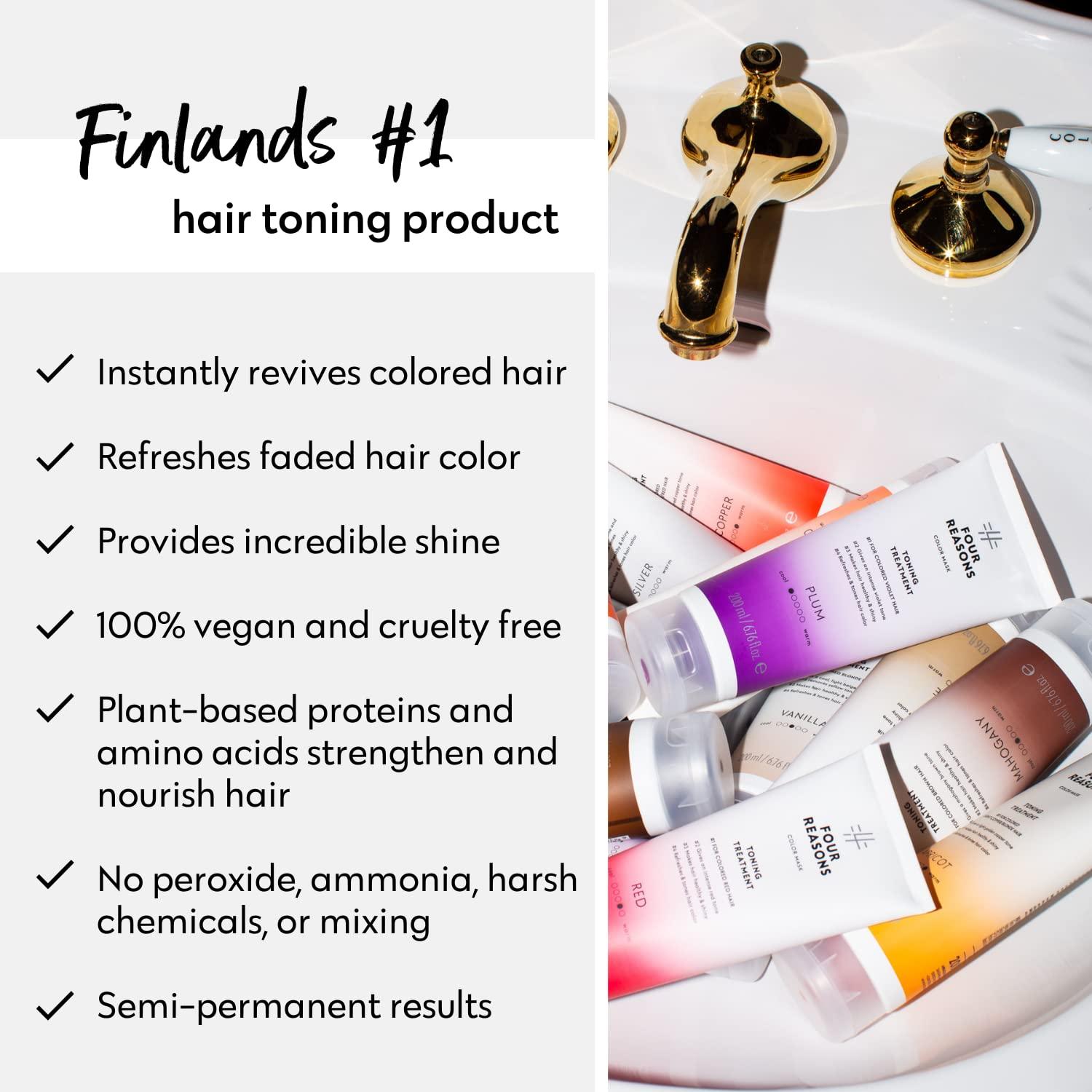 Four Reasons Hair Tinting Conditioner - Natural Semi-Permanent Purple ...