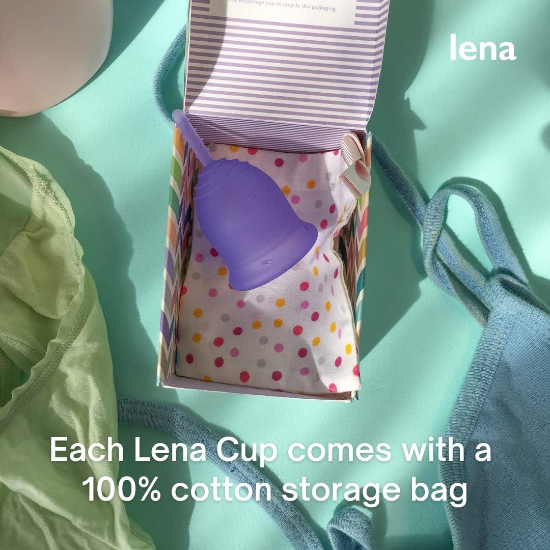 Lena Cup Reusable Menstrual Cup - Large Coral for Experienced Users ...