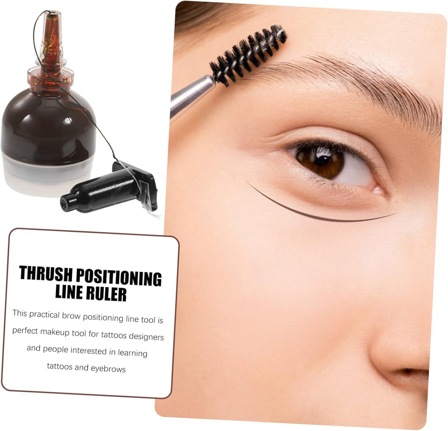 FOMIYES 3pcs String Ink Line Box Ink Line Ruler Vial Brow Mapping Tool ...