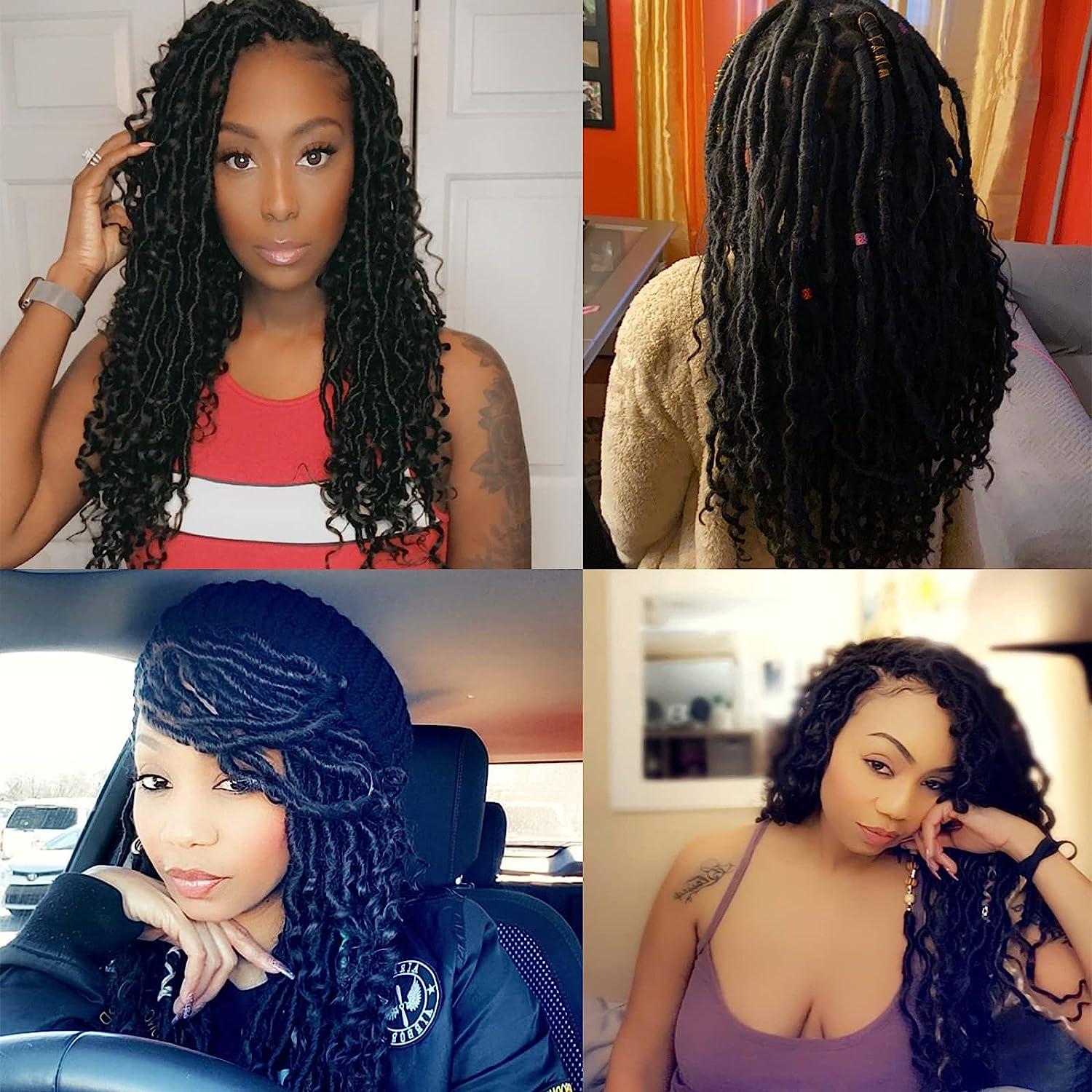 Goddess Locs Crochet Hair Extensions 18 Pre-looped River Fauxs Locs ...