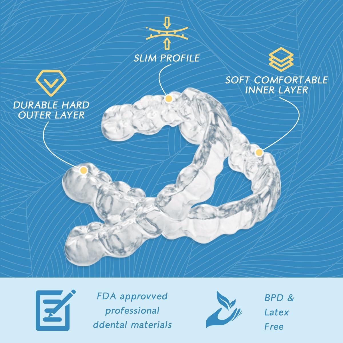 Dental Night Guard & Custom Clear Retainers - Nearly Invisible for Top ...