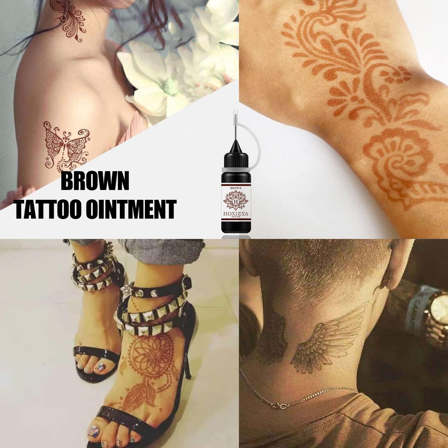 HOXIEYA Fake Freckles Temporary Tattoo Kit - Brown Semi-Permanent DIY ...