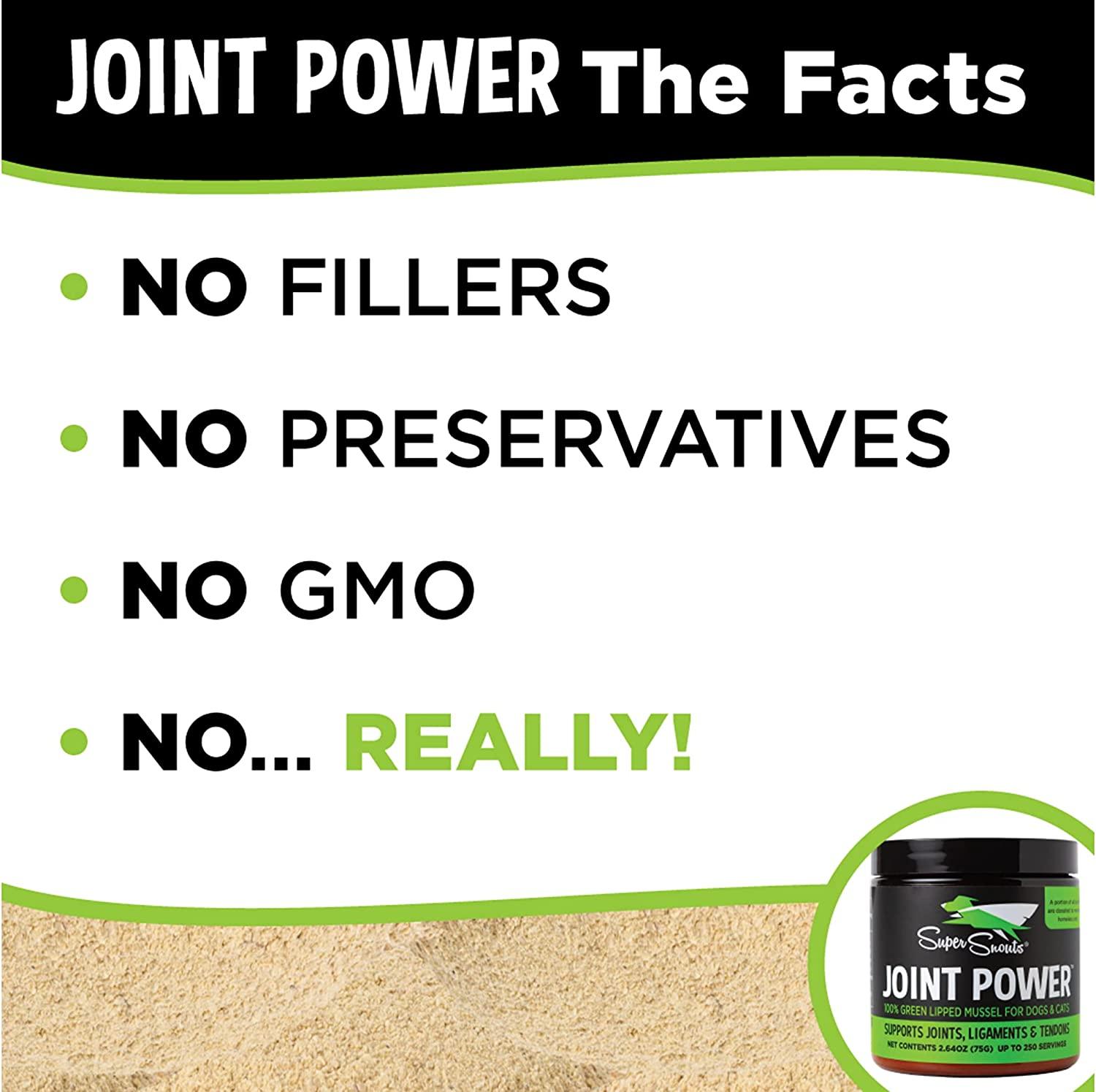 Super Snouts Joint Power 100% Green Lipped Mussels for Dogs & Cats ...