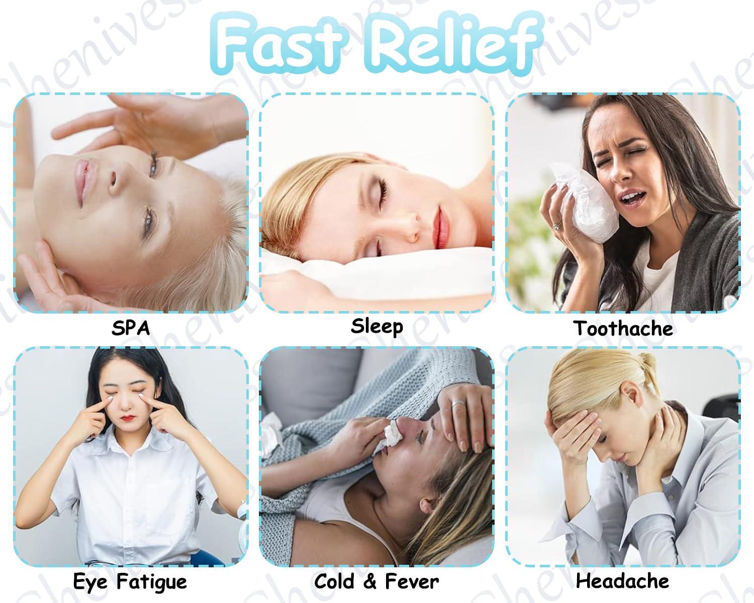 Cooling Face Mask with Velcro Fastener Ice Cream Mask for Swelling ...