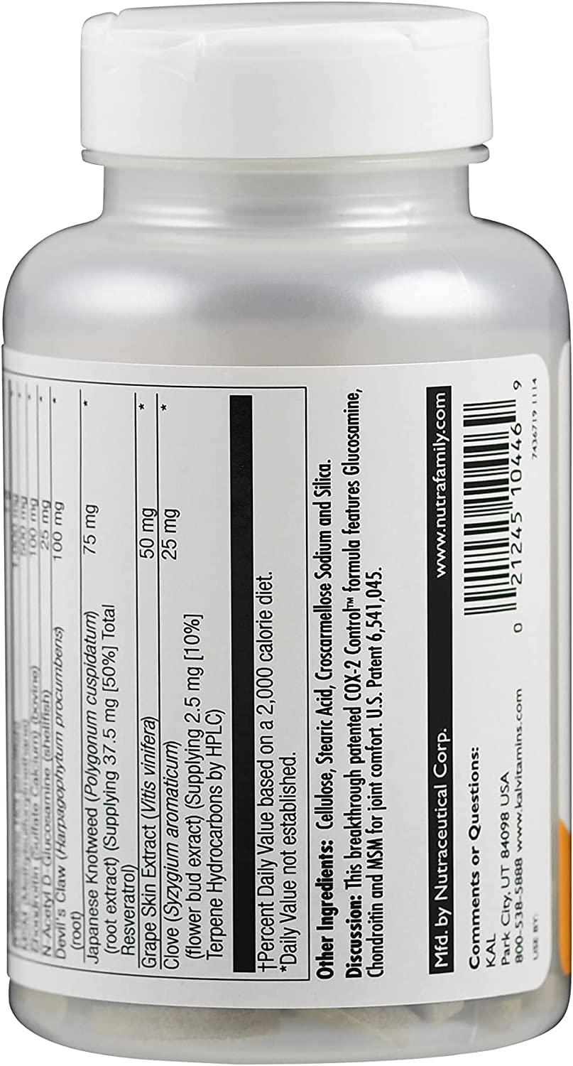 KAL Joint Guard COX-2 Control - 60 Tablets for Joint Health & Pain ...