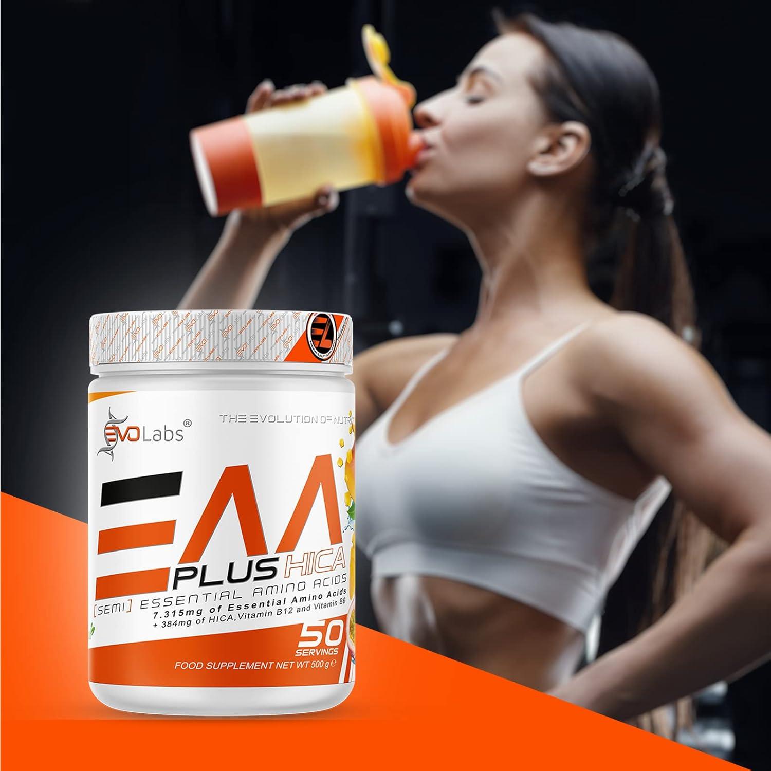 EVOLABS EAA+HICA - Vegan Amino Acids for Muscle Building & Protection ...