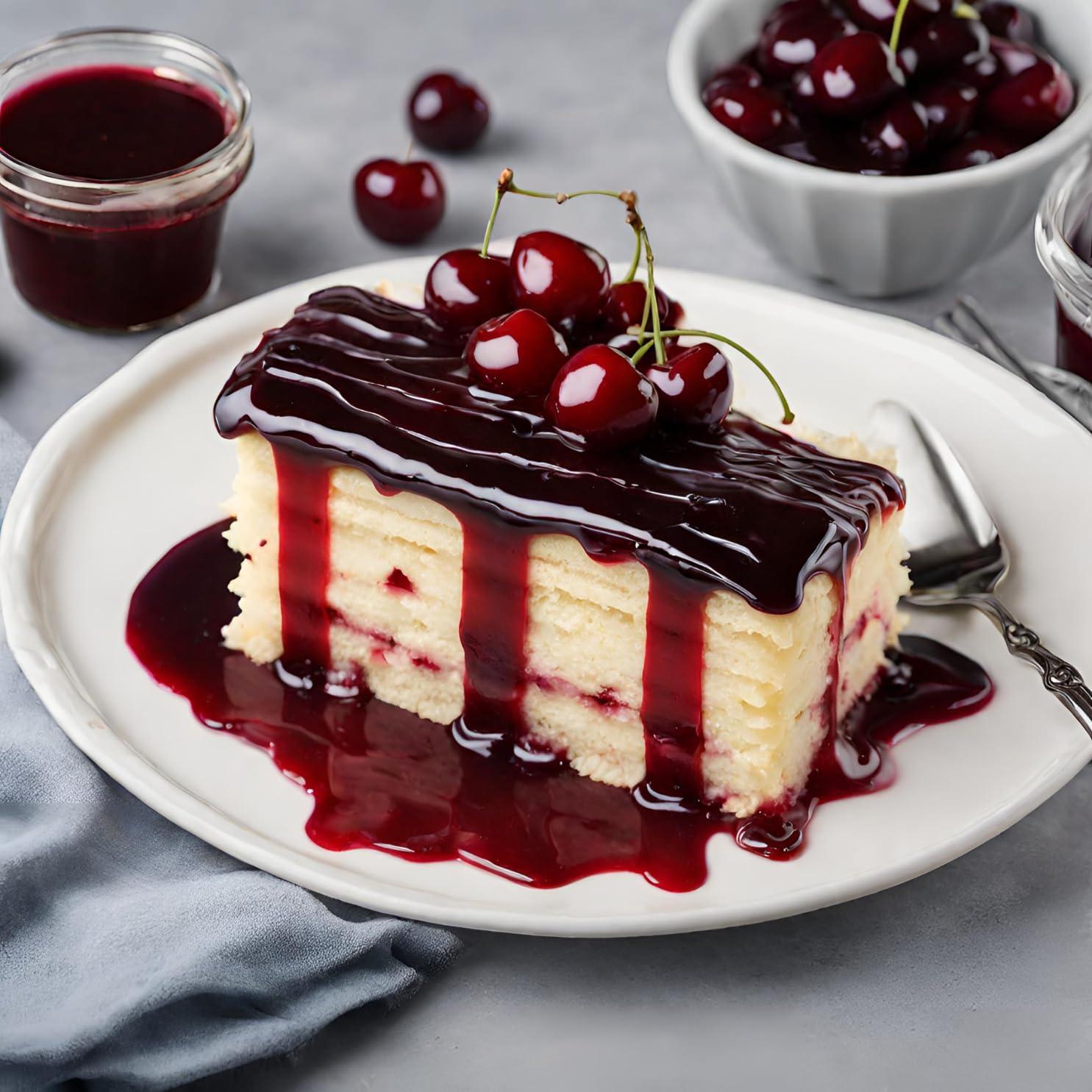 Cherry Desserts Sauce | Seductive Topping 600g - Delicia | Versatile ...