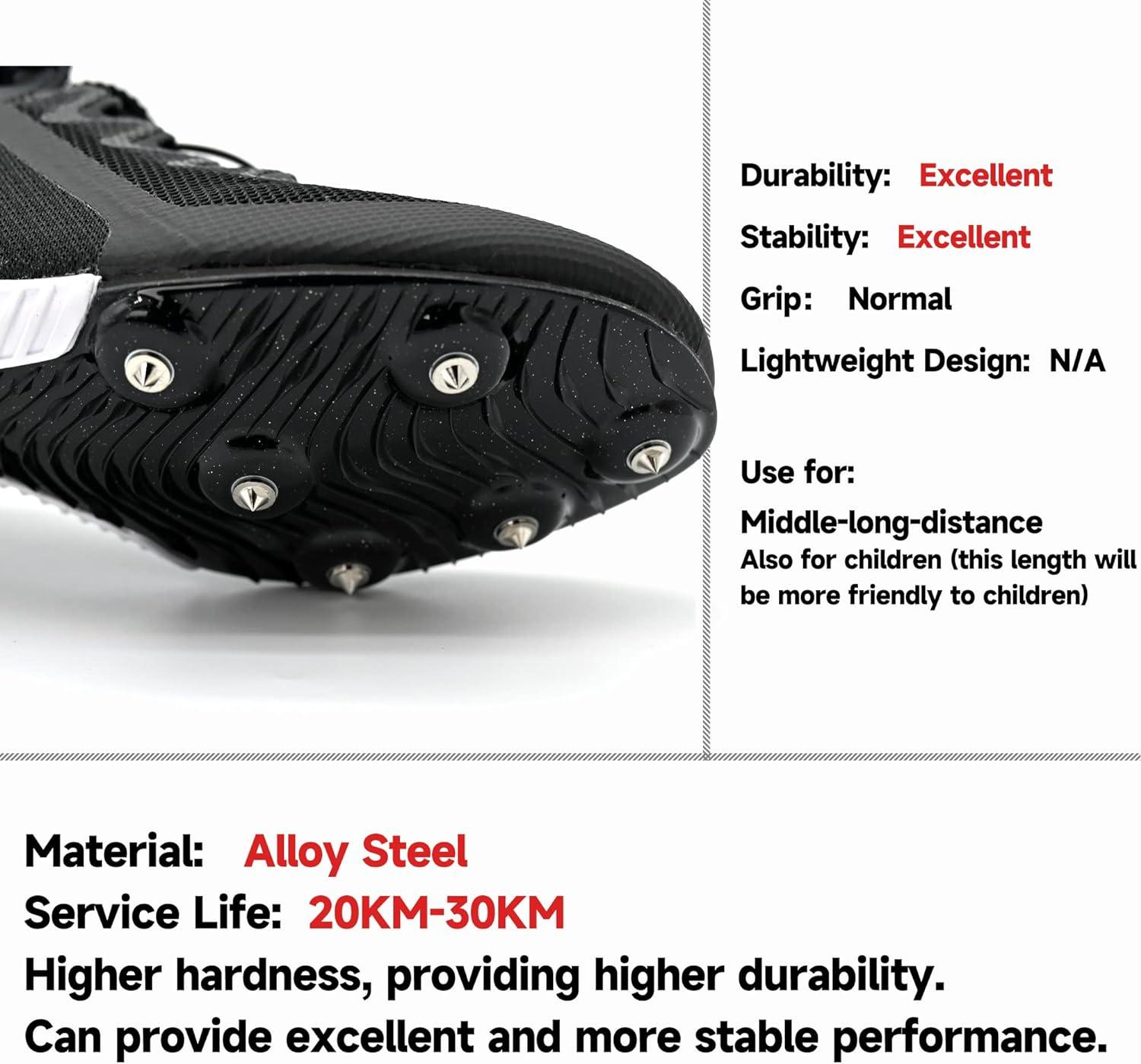 48 PCS 3.2mm Track&Field Pyramid Spikes - High Hardness Steel Alloy ...