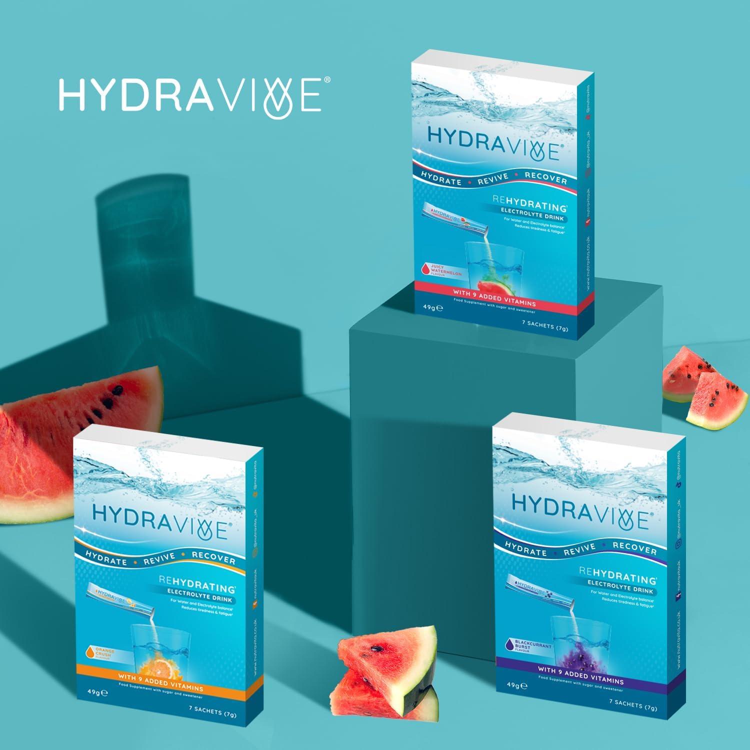Hydravive Rehydration Electrolytes Powder - High Strength Vitamin C and ...