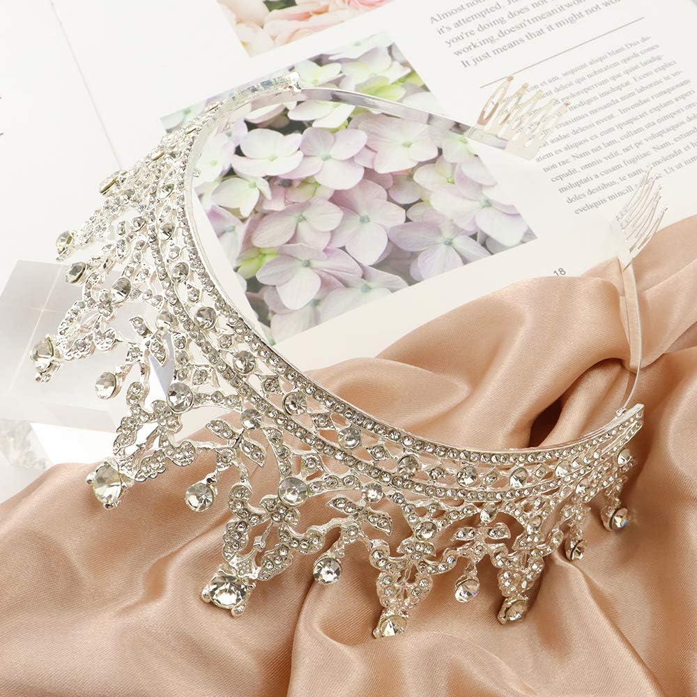 NODG Silver Tiaras for Women - Wedding Prom Bridal Party Hair ...
