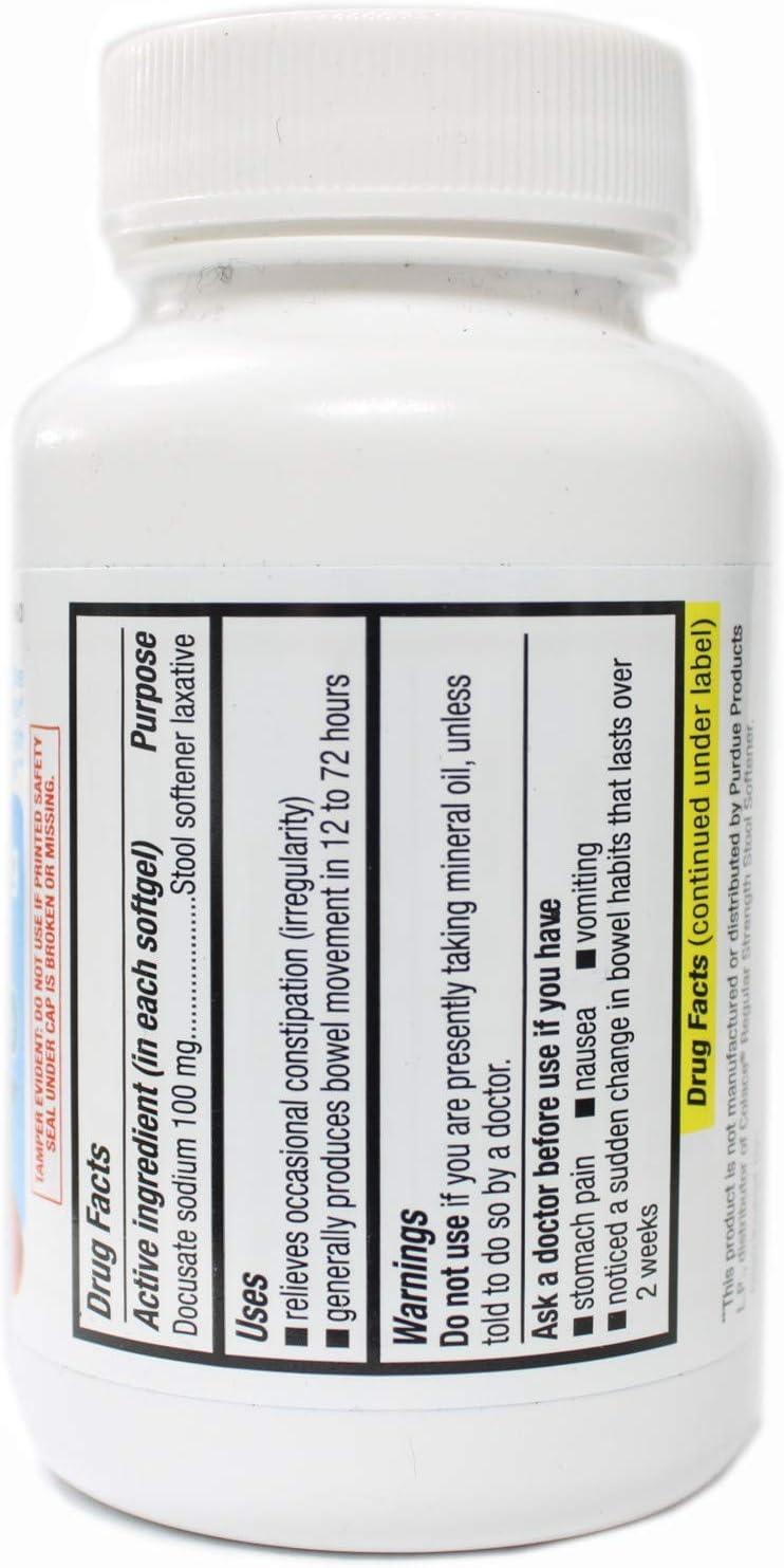 Major Pharmaceuticals DOK Stool Softener Softgels 100mg - 100 Count ...