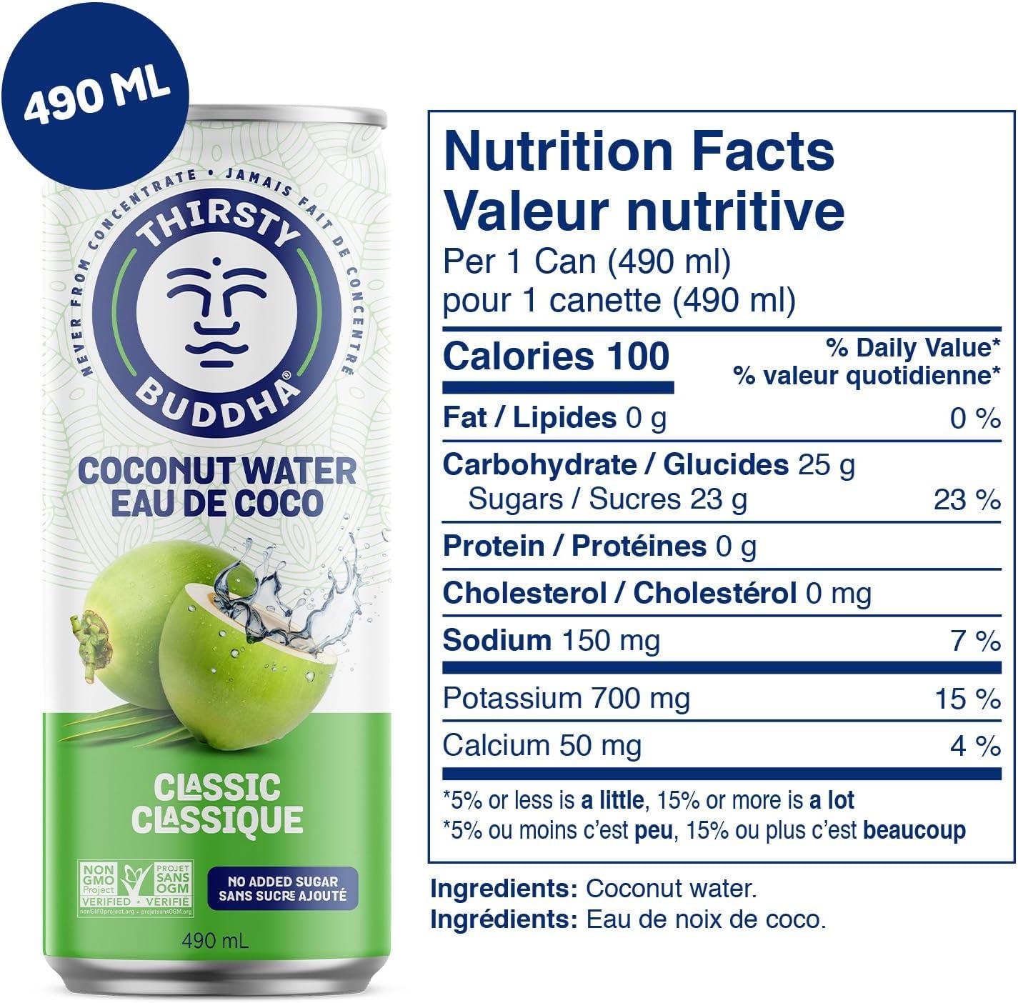 THIRSTY BUDDHA Coconut Water - Pure Coconut Water- Premium Coconut ...