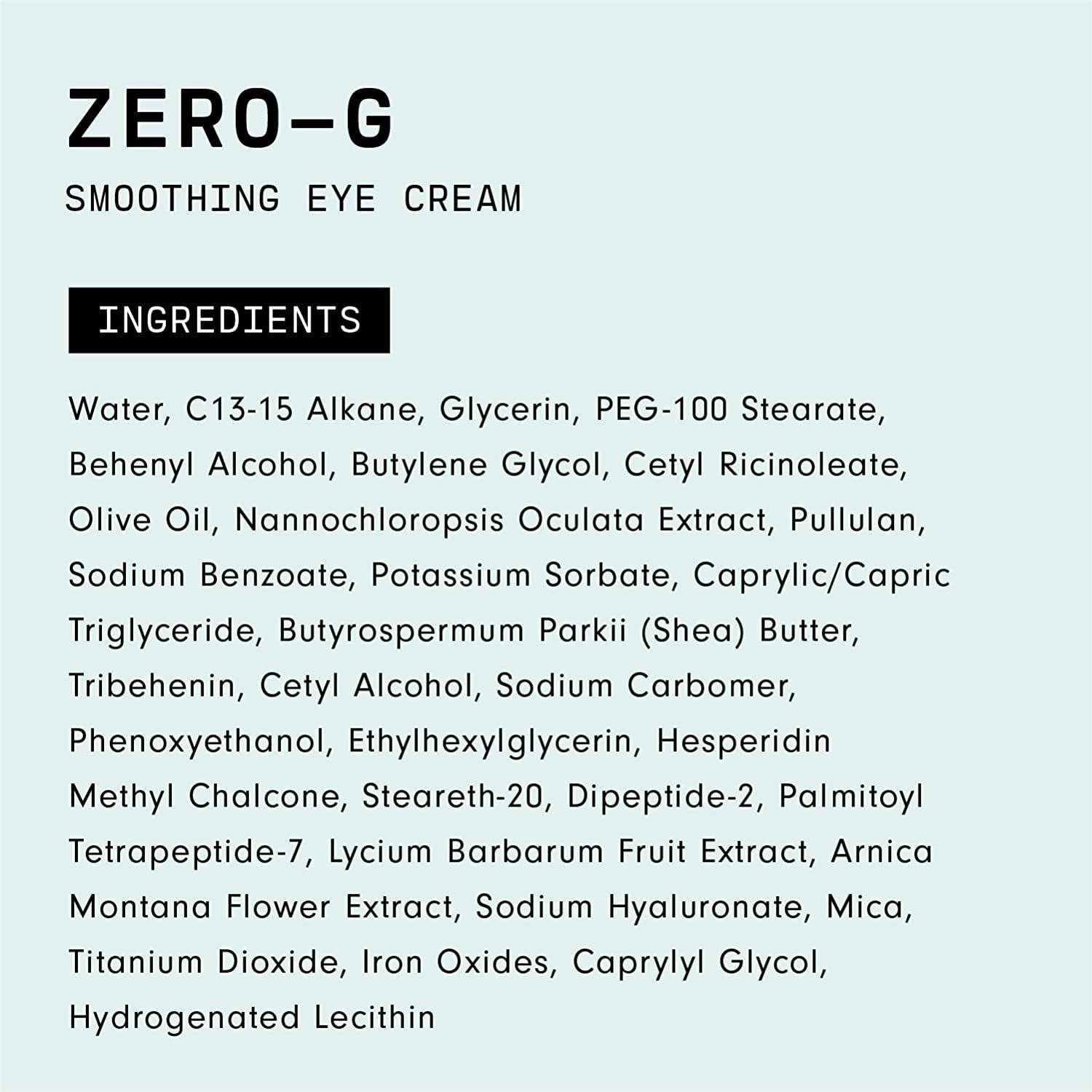 Versed Zero-G Smoothing Eye Cream | Algae Extract, Firming Peptides ...