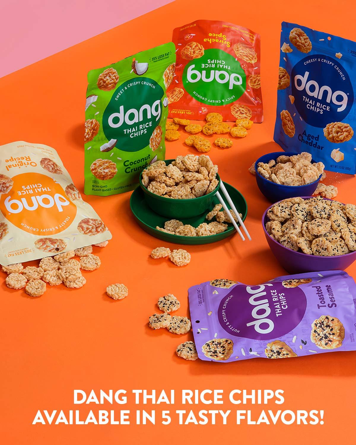 Dang Thai Rice Chips | Coconut Crunch 3.5oz (Pack of 6) | Gluten-Free ...